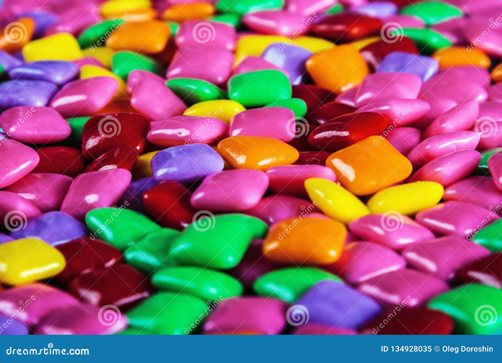 Many Different Colors Chewing Gum Background. Buble Gum Stock Image ...