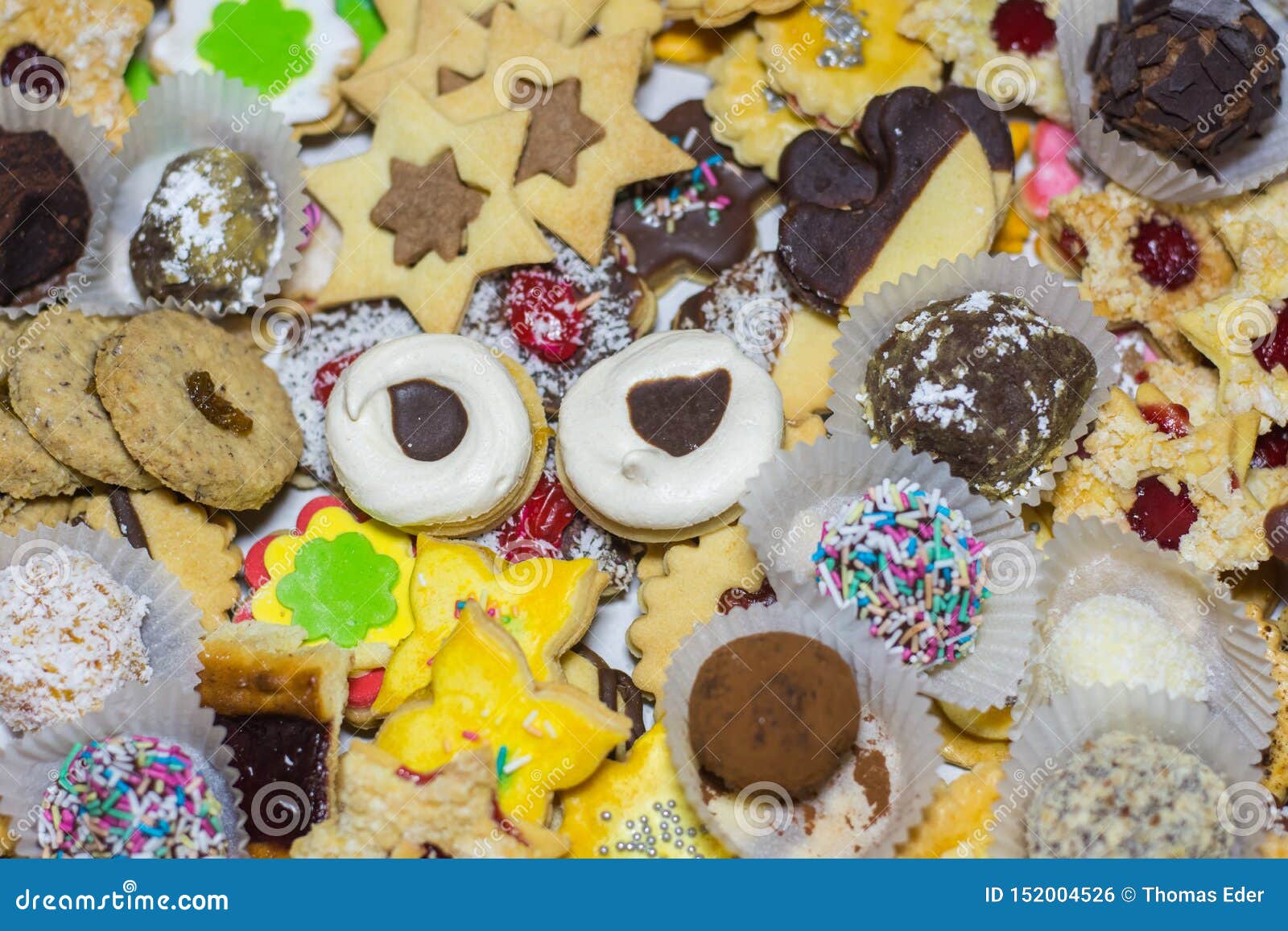 Many different cookies stock photo. Image of color, biscuit - 152004526