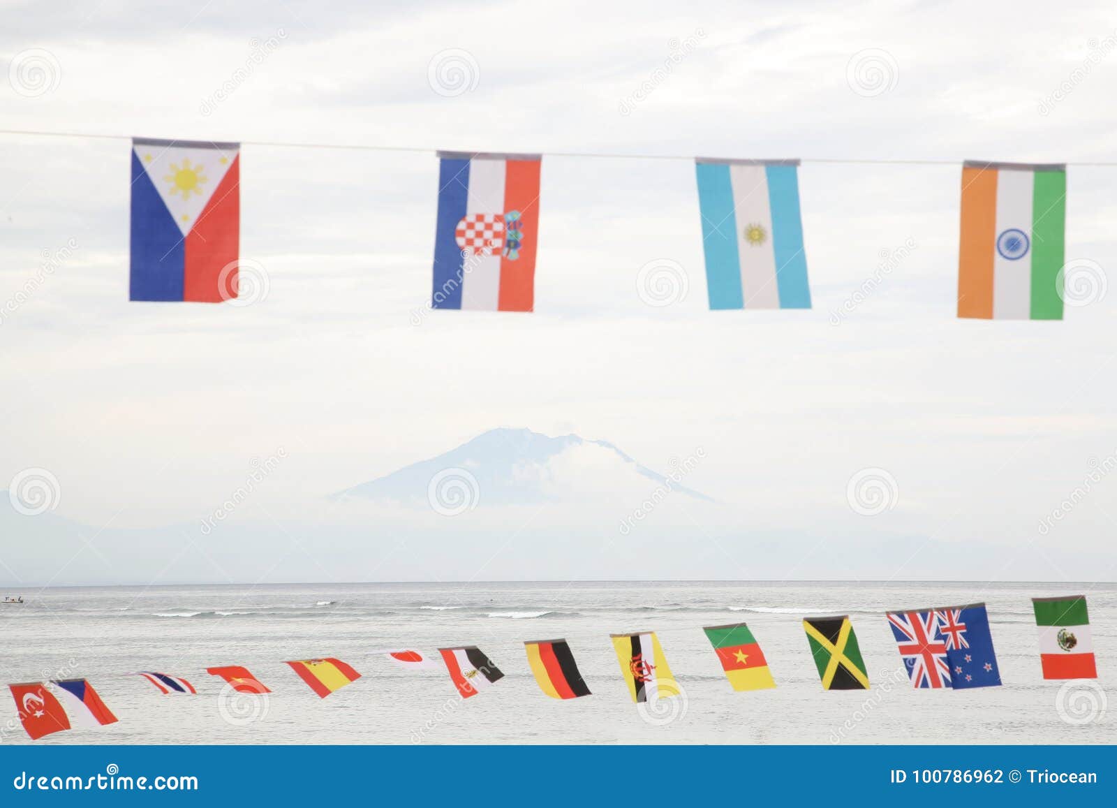 Many Different Flags Against Sky Stock Photo - Image of nation, outside ...