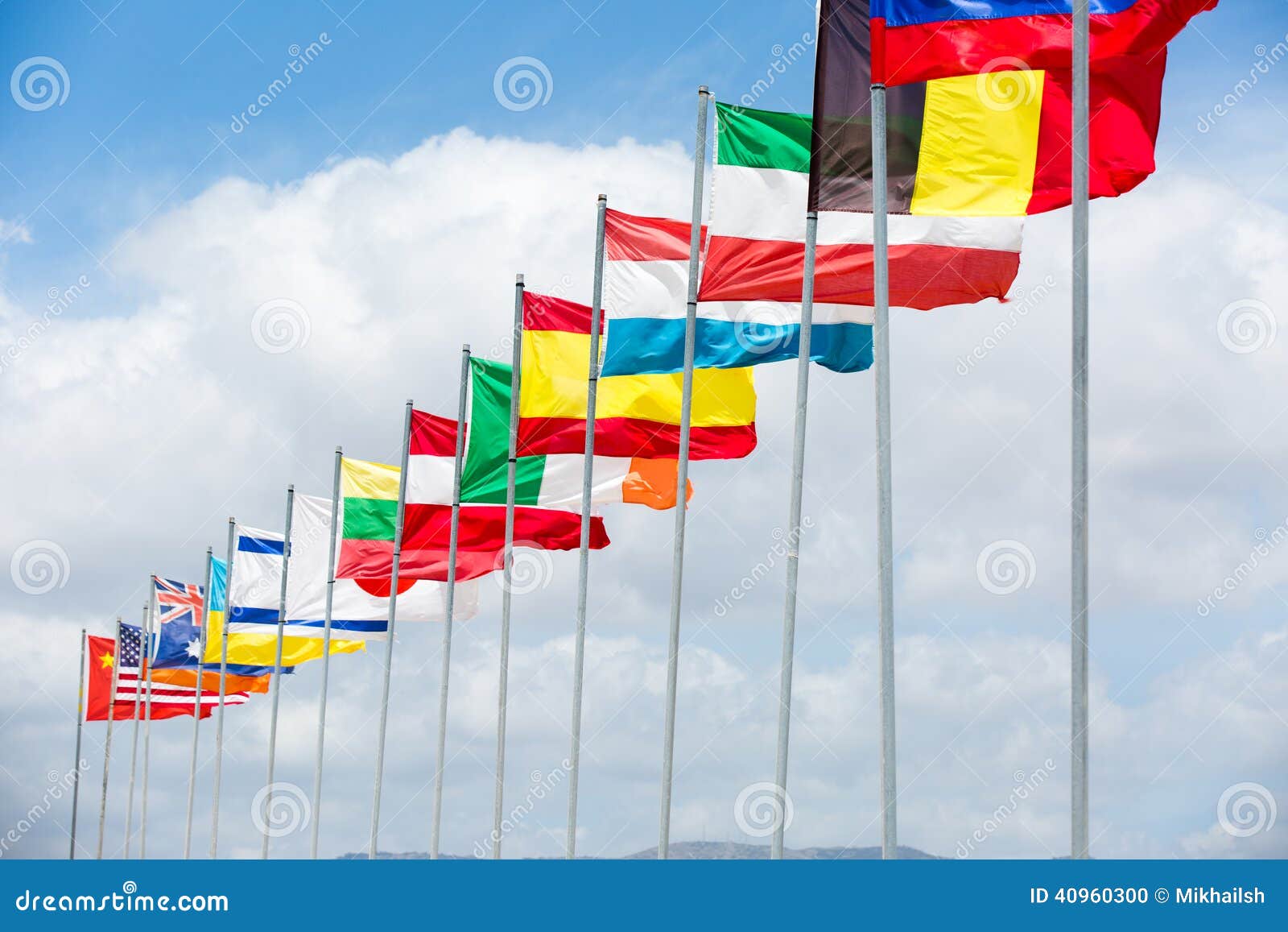 Flags Waving Off The Terrace Royalty-Free Stock Photo | CartoonDealer ...