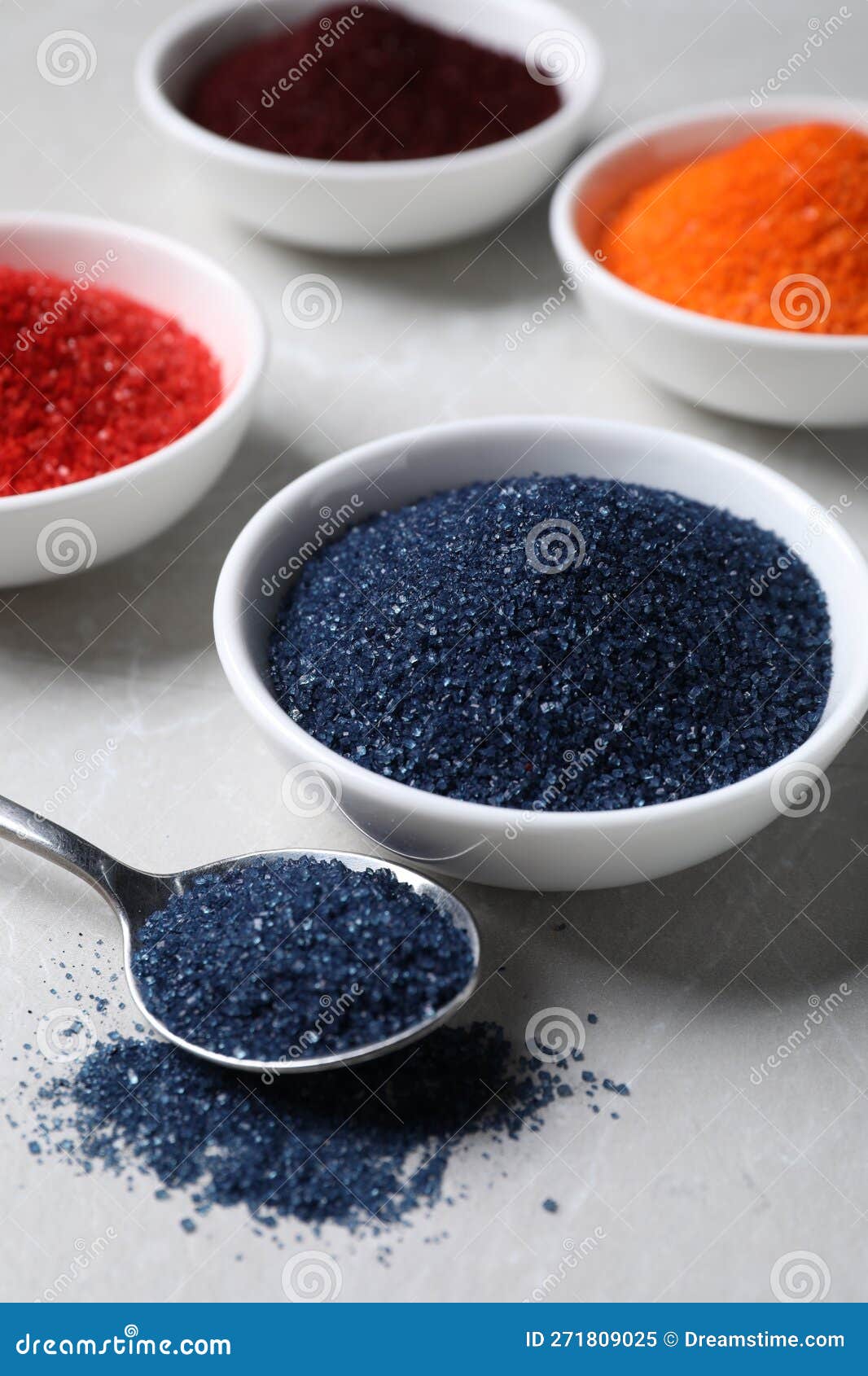 Many Different Food Coloring on Light Grey Table Stock Image - Image of ...