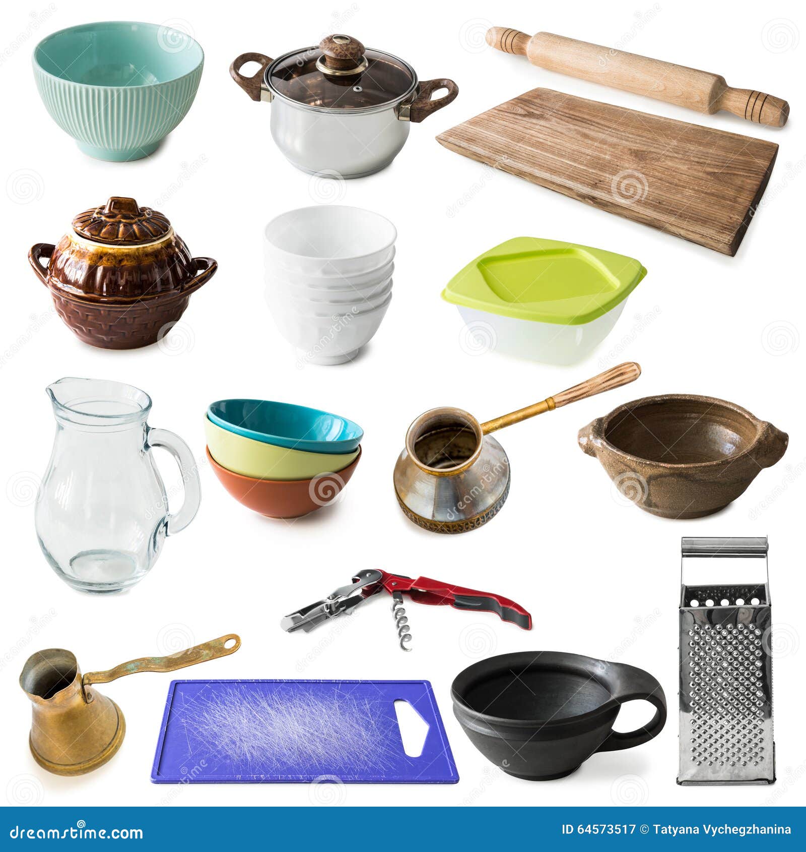 Many different kitchenware stock image. Image of collection - 64573517