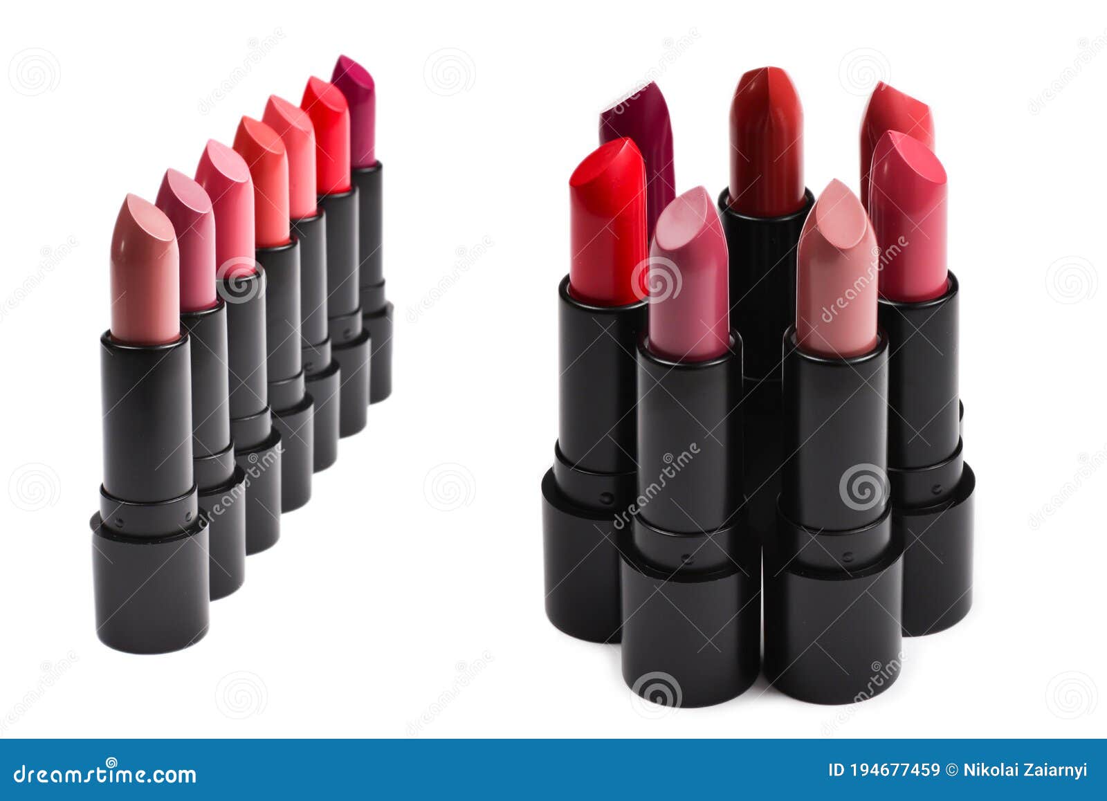 Many Different Lipsticks, Different Colors. Space for Text or Design ...