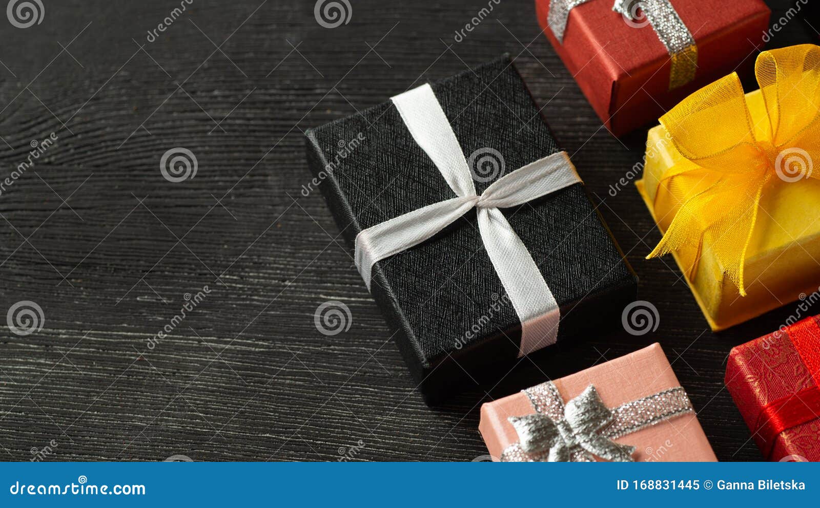 Many Different Multi-colored Bright Gift Wraps Stock Image - Image of ...