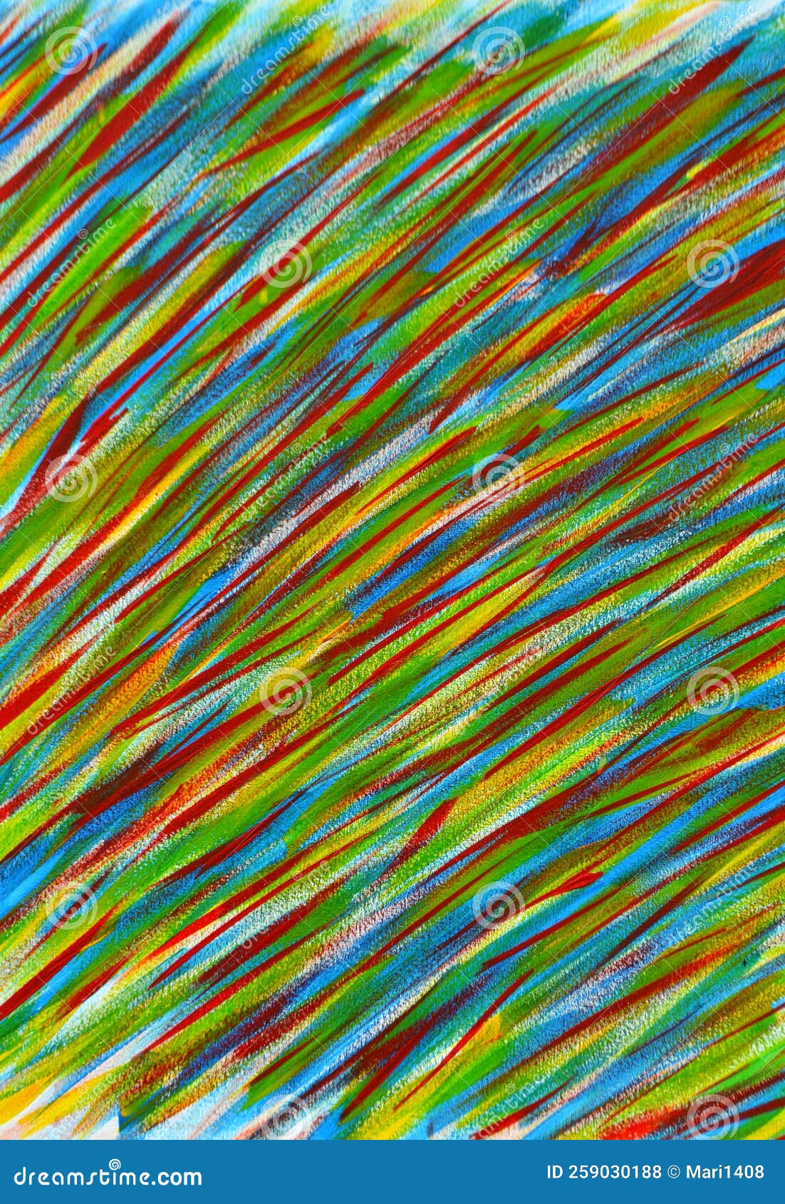 Many Different Multi-colored Lines are Chaotically Drawn with Brush ...