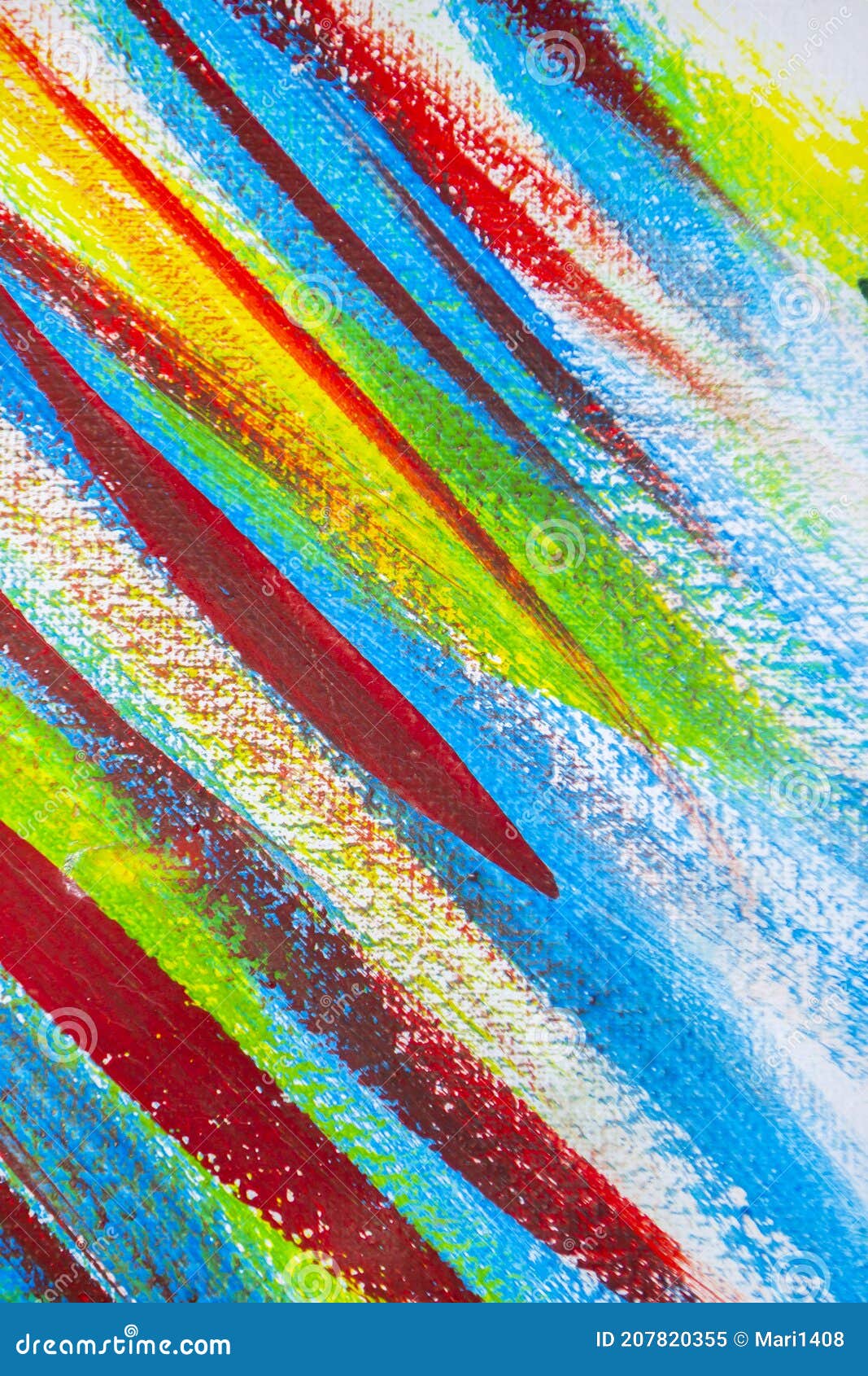 Many Different Multi-colored Lines are Chaotically Drawn with Brush ...