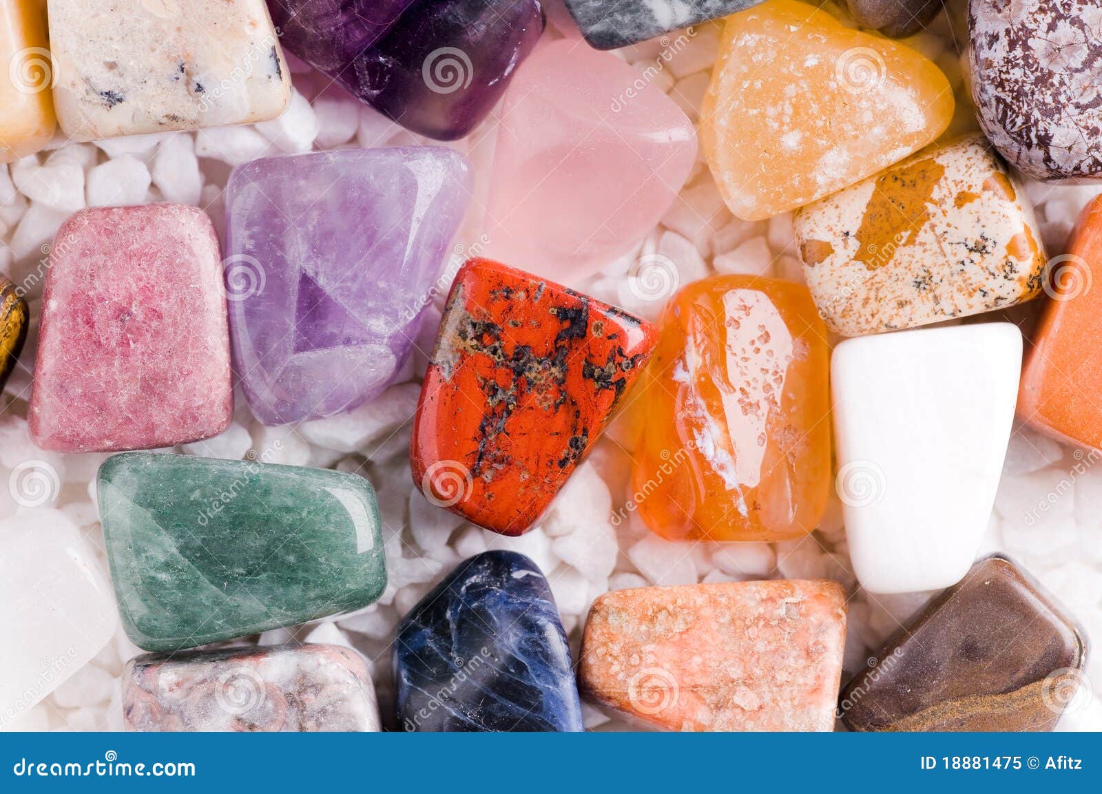 Many Different Natural Stones Stock Image - Image of physical, crystal ...