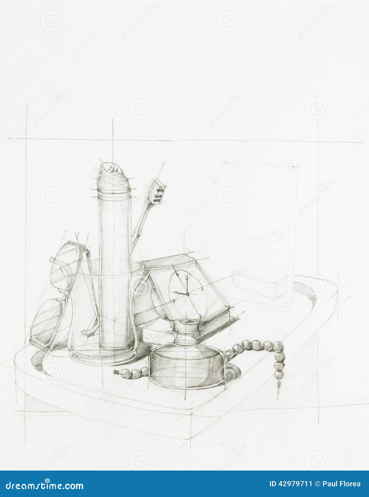 Many Different Objects, Sketch Stock Illustration - Illustration of ...