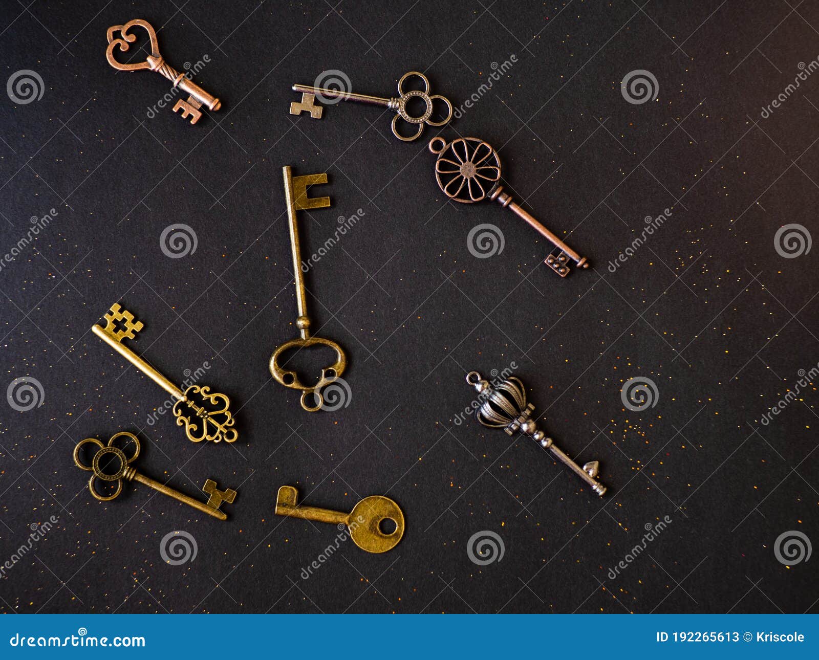 Many Different Old Keys from Different Locks, Scattered Chaotically ...