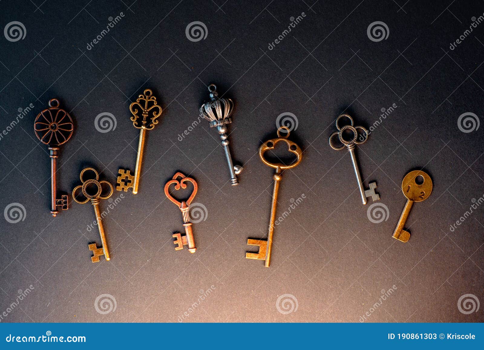 Many Different Old Keys from Different Locks, Scattered Chaotically ...