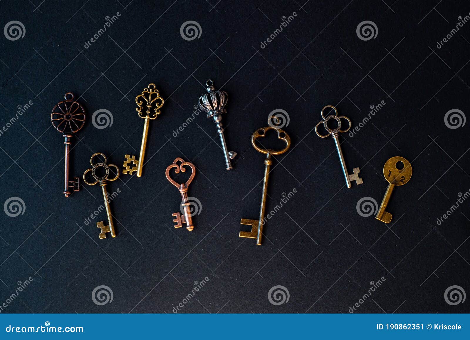 Many Different Old Keys from Different Locks, Scattered Chaotically ...