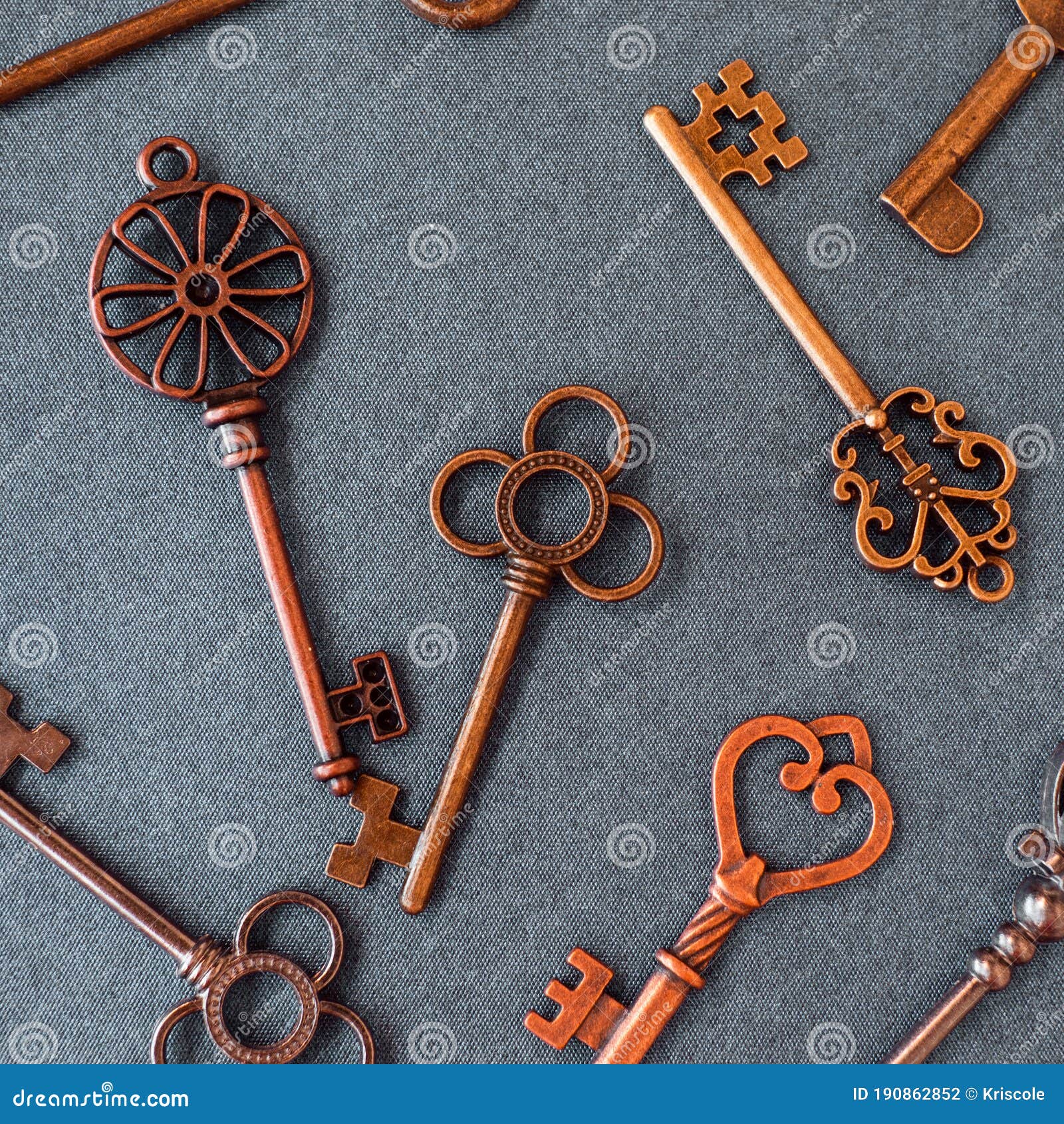 Many Different Old Keys from Different Locks, Scattered Chaotically ...