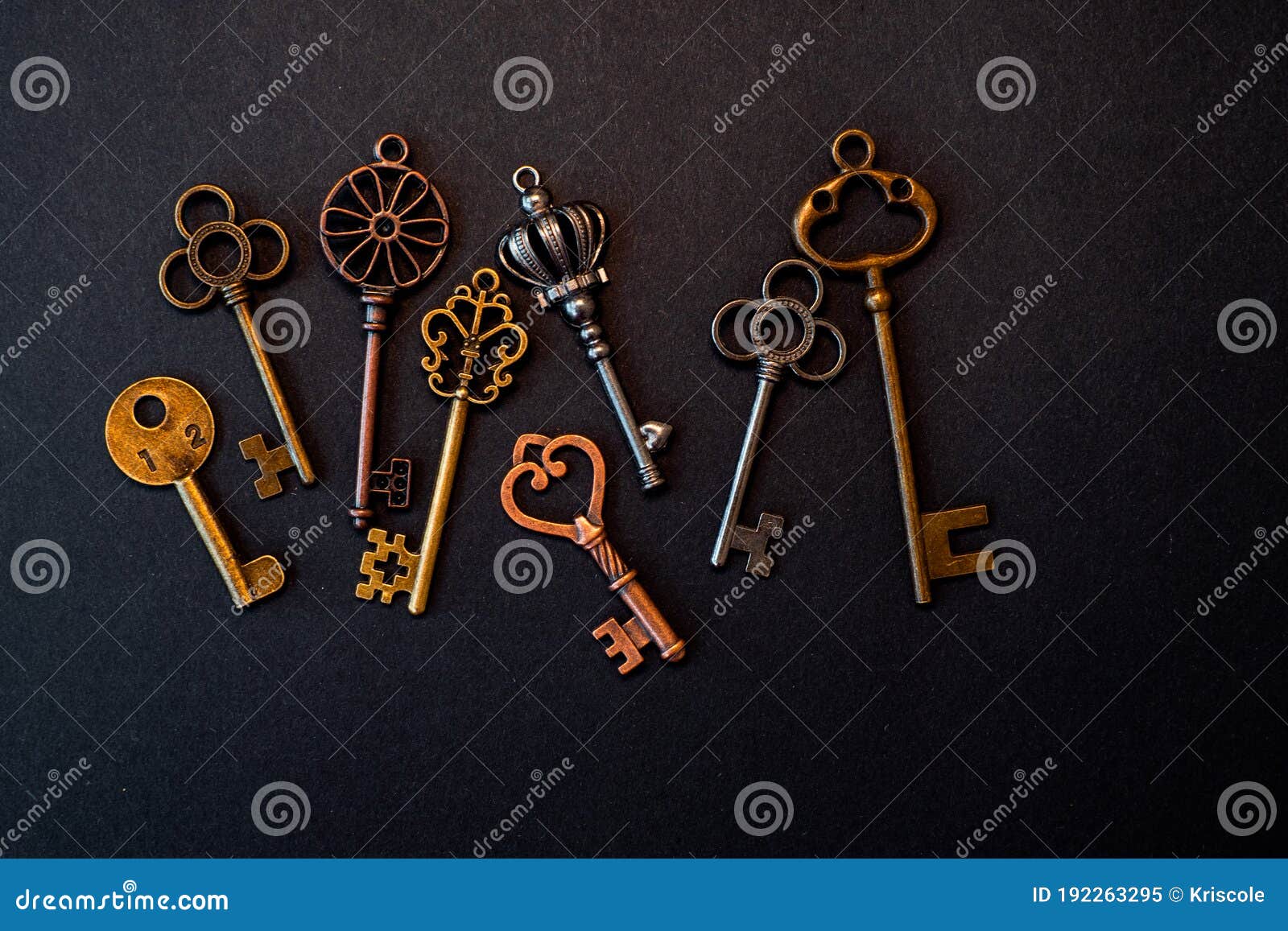 Many Different Old Keys from Different Locks, Scattered Chaotically ...