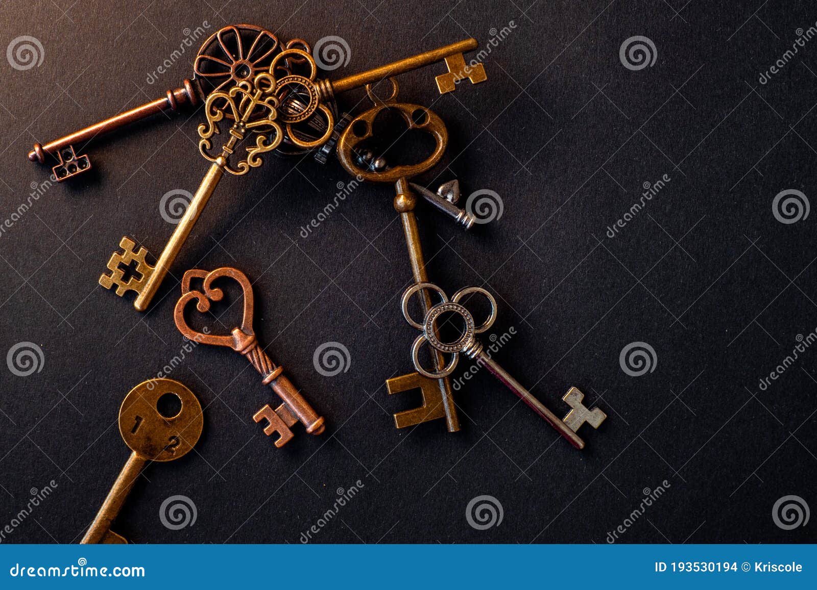 Many Different Old Keys from Different Locks, Scattered Chaotically ...