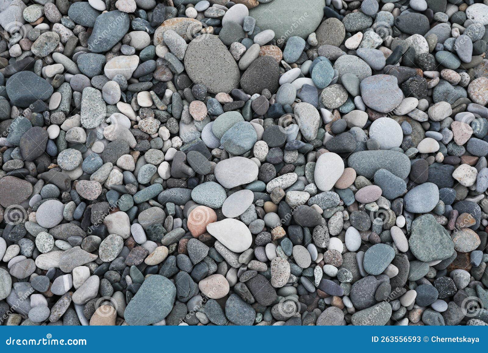 Many Different Pebbles As Background, Top View Stock Image - Image of ...