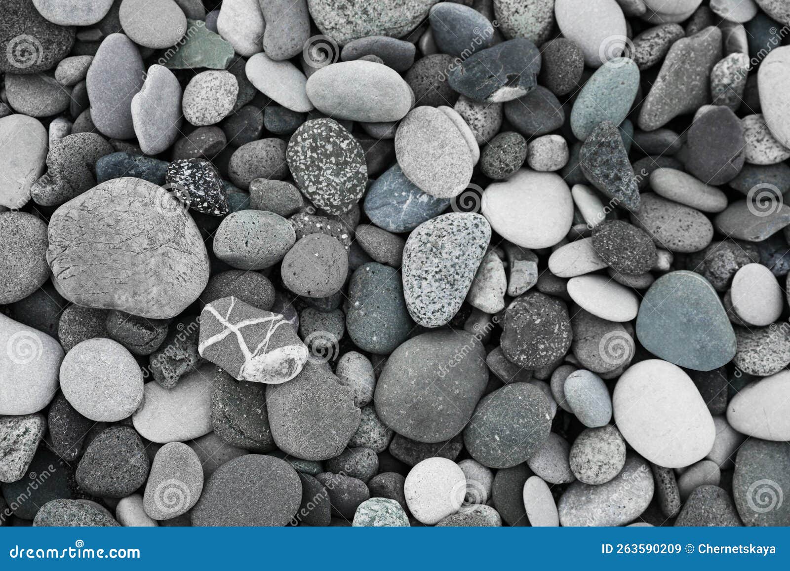 Many Different Pebbles As Background, Top View Stock Image - Image of ...