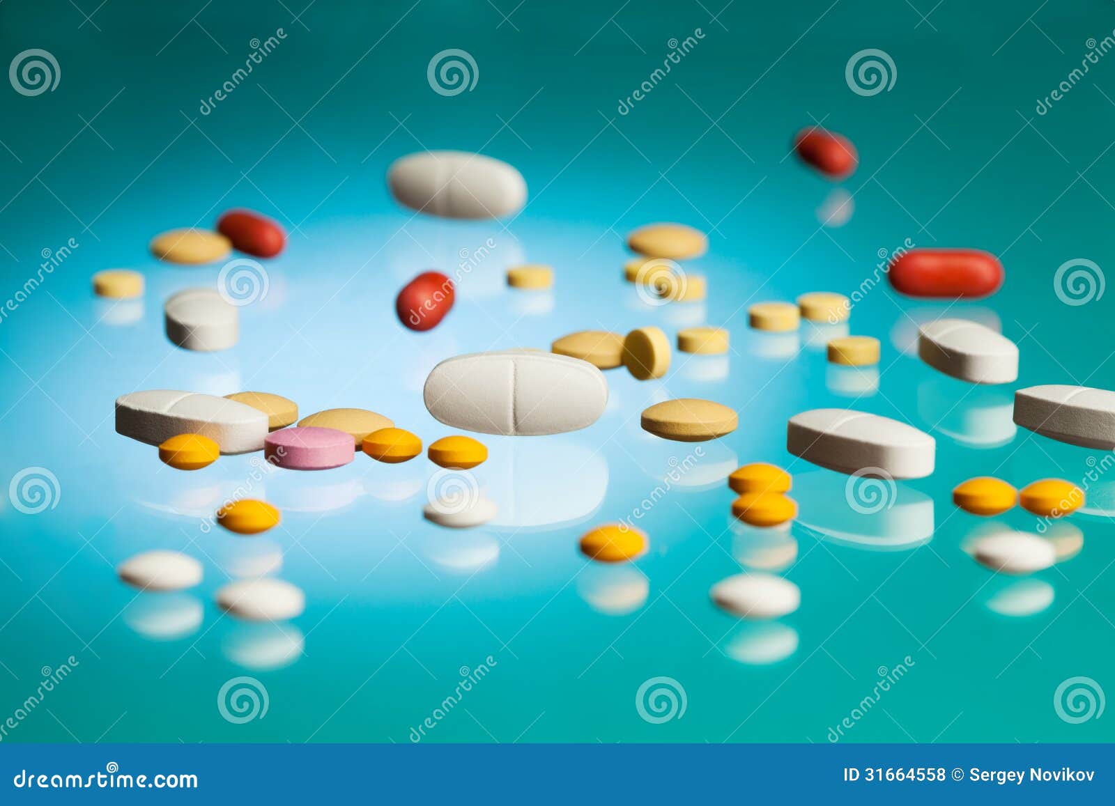Many Different Pills and Tablets in the Lab Stock Photo - Image of ...