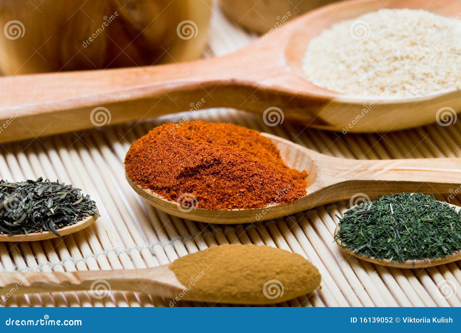 Many different spices stock photo. Image of natural, cinnamon - 16139052