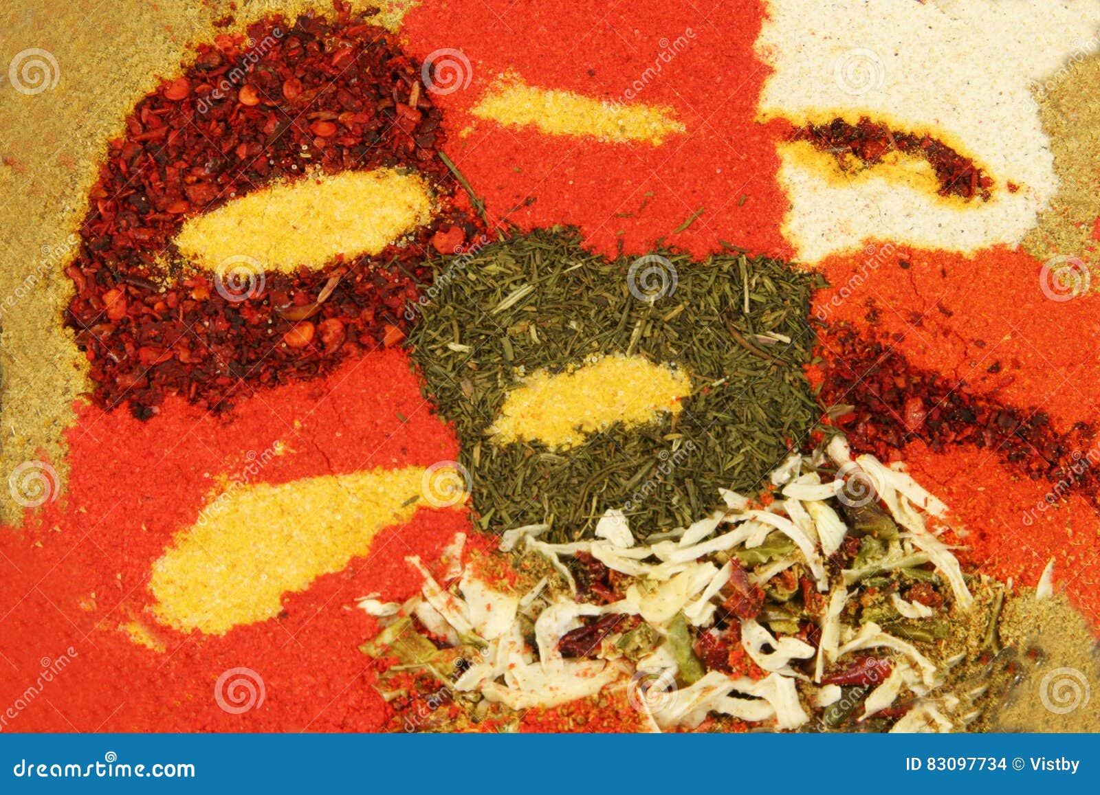 Many Different Spices and Aromatic Seasoning for Cooking in the Kitchen ...