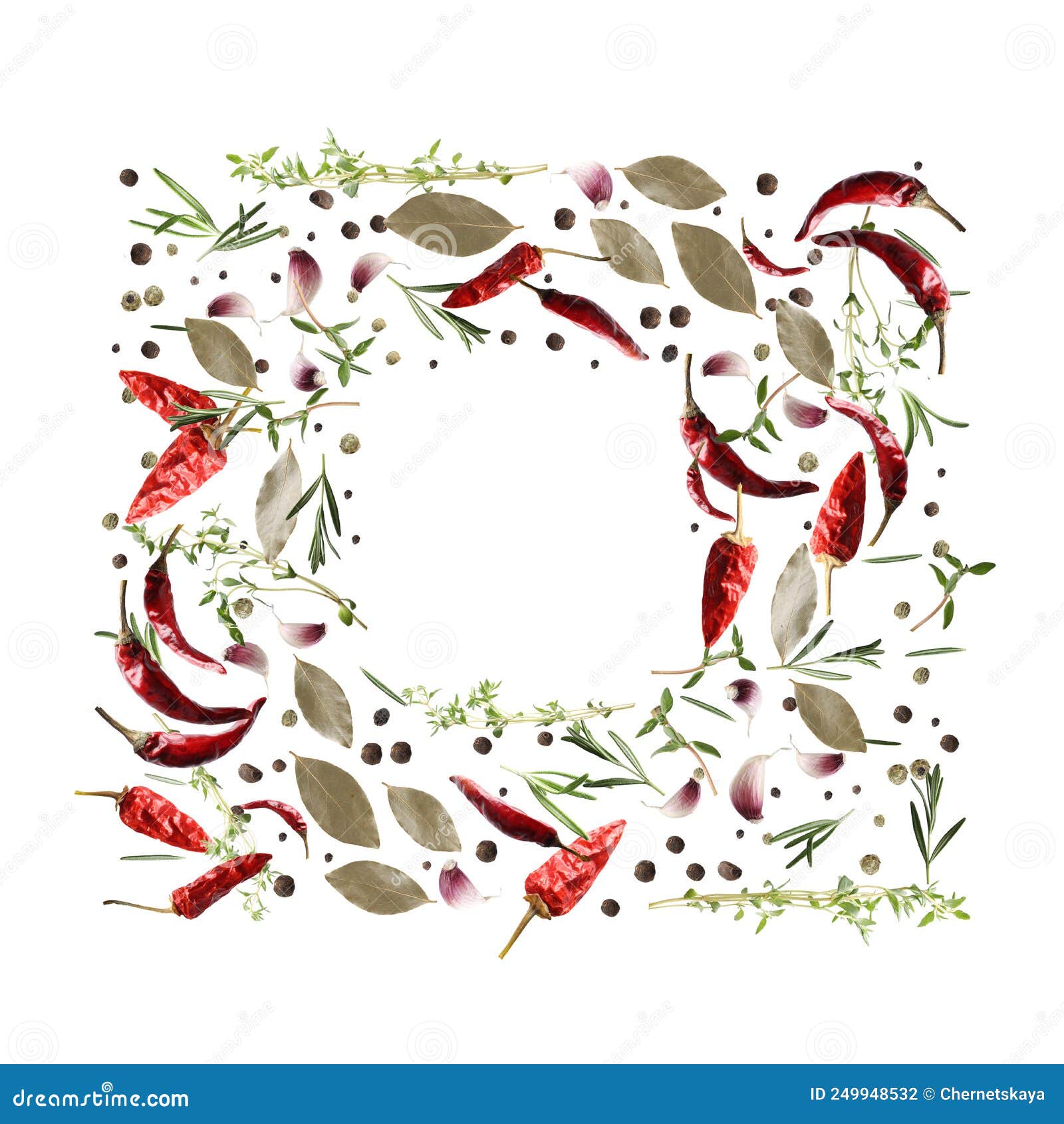 Many Different Spices Flying on White Background Stock Photo - Image of ...