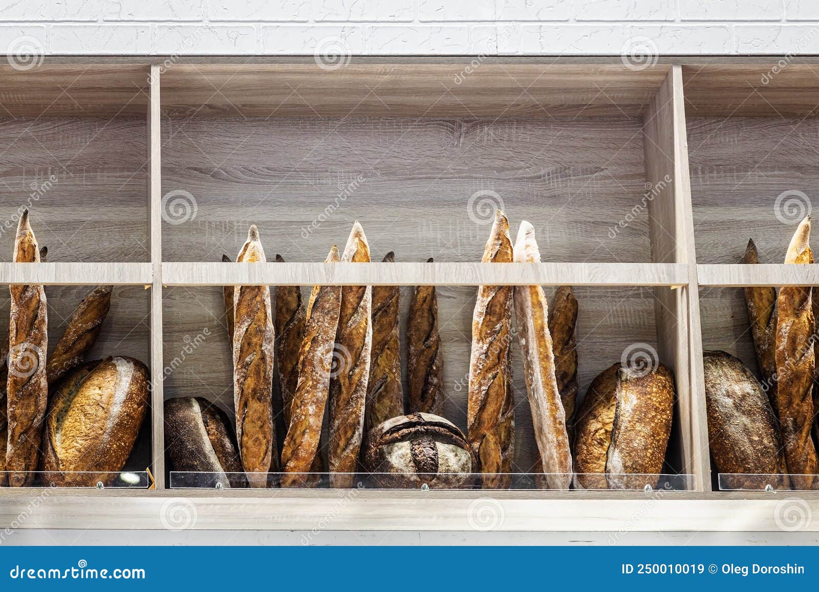 Many Different Types of Bread. Wholegrain, Round, Rolls and Loaves ...