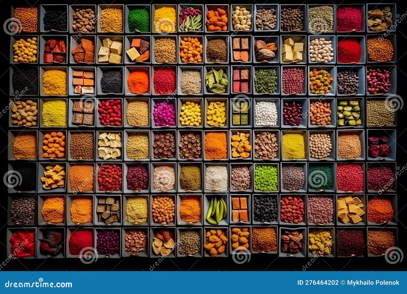 Many Different Types of Herbs and Spices. Neural Network AI Generated ...