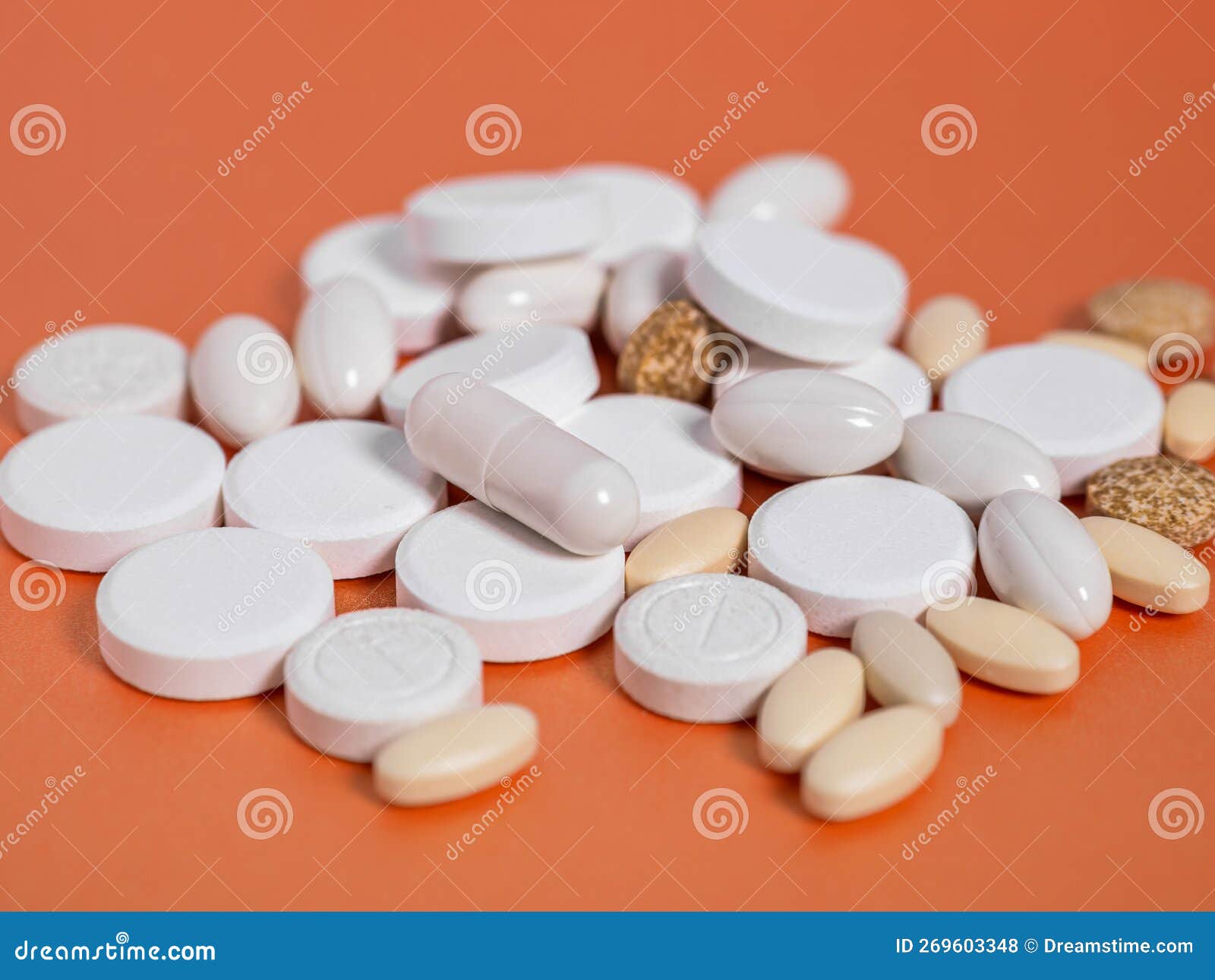 Many Different Types of Pills or Medicine Drugs Stock Photo - Image of ...