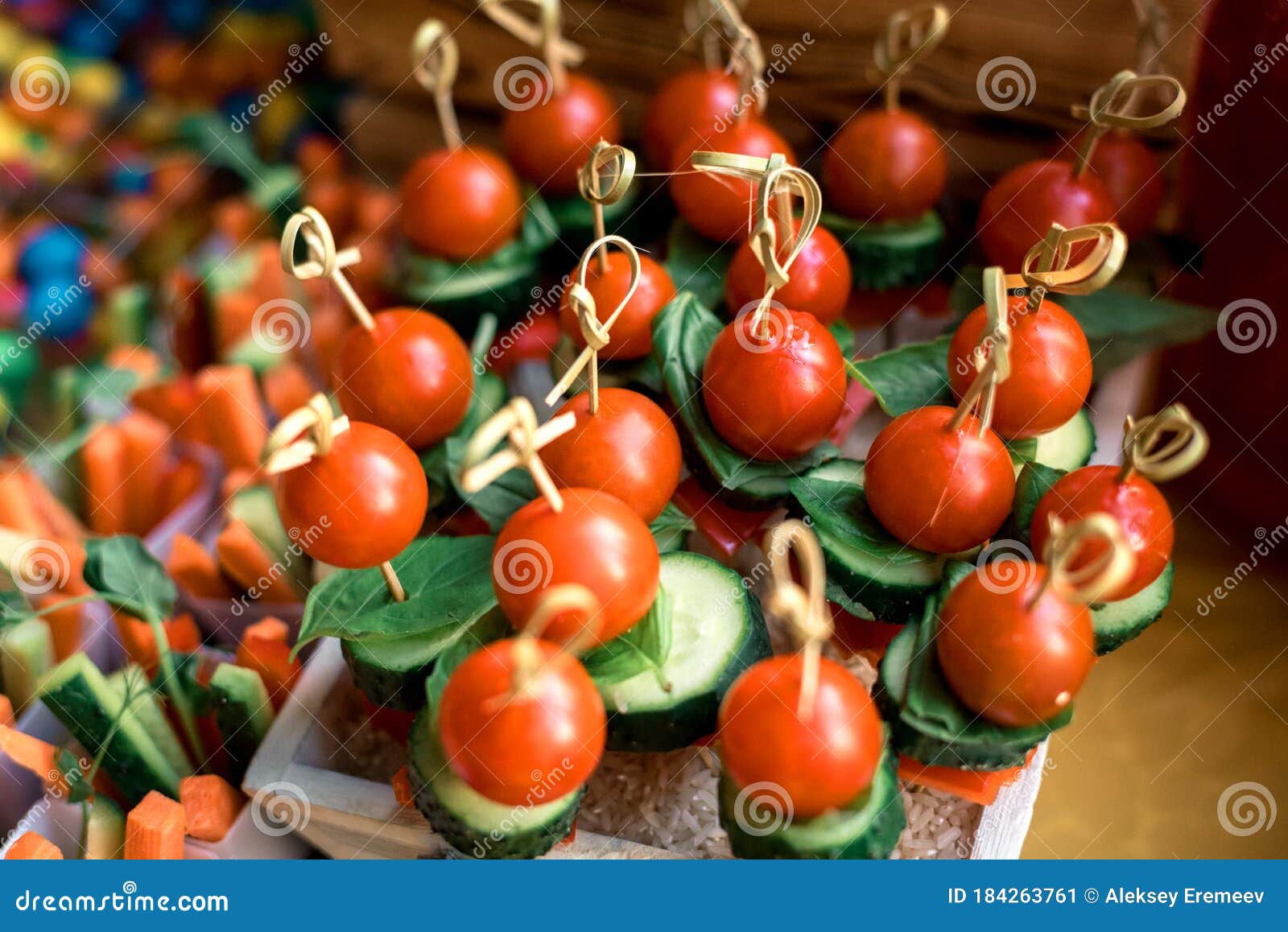 Many Canapes With Toothpicks Royalty-Free Stock Photo | CartoonDealer ...