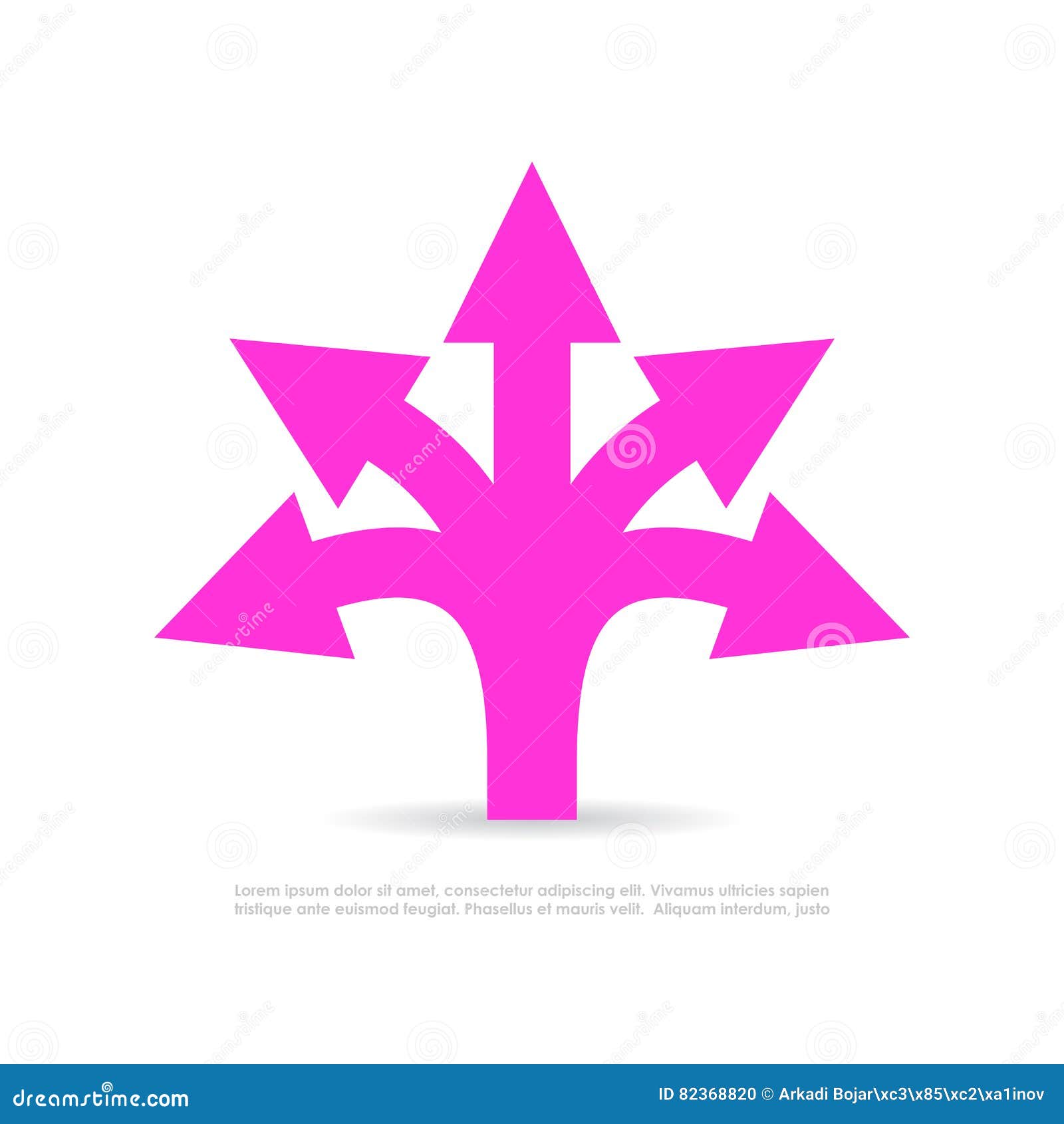 Many Directions Arrow Road Sign Stock Vector - Illustration of ...