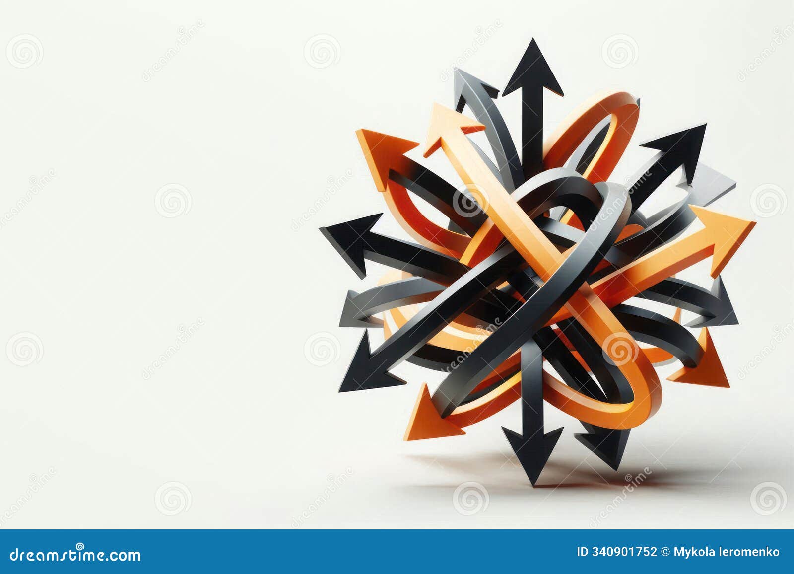 Intertwined Arrows Background Means Multiple Arrows Or Superposition ...