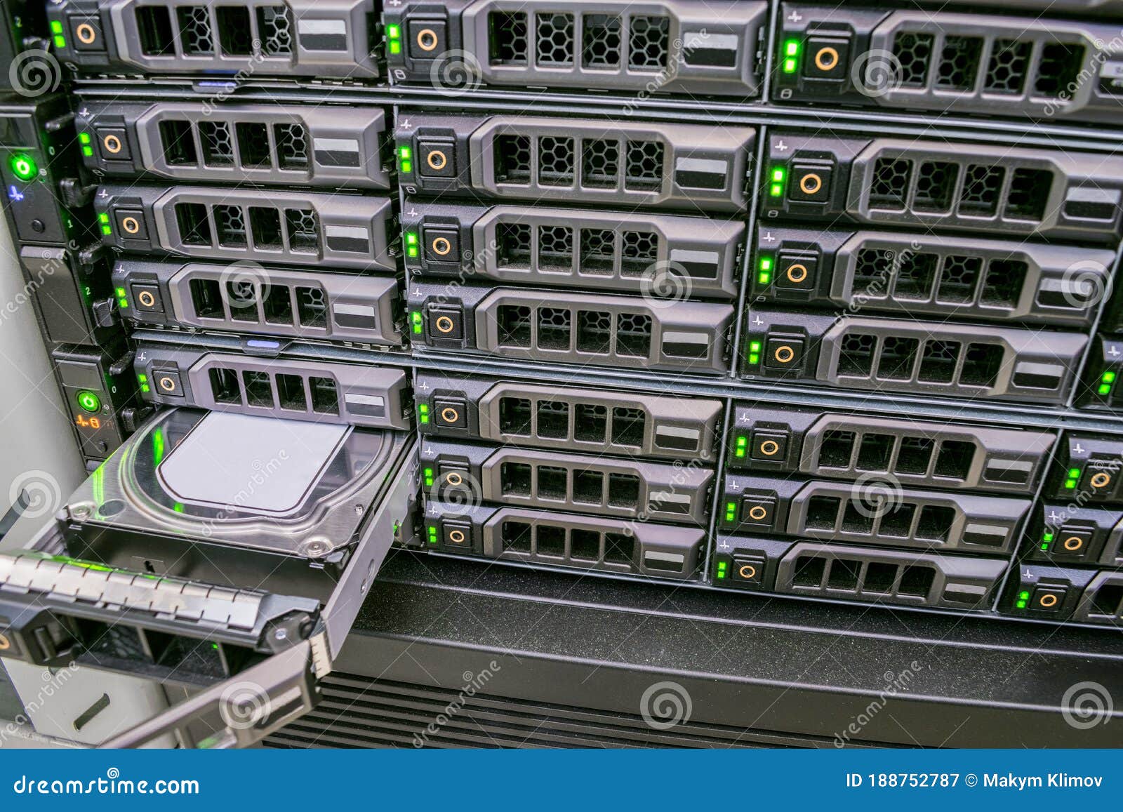 Many Disk Drives are in the Computer Equipment of the Data Center ...