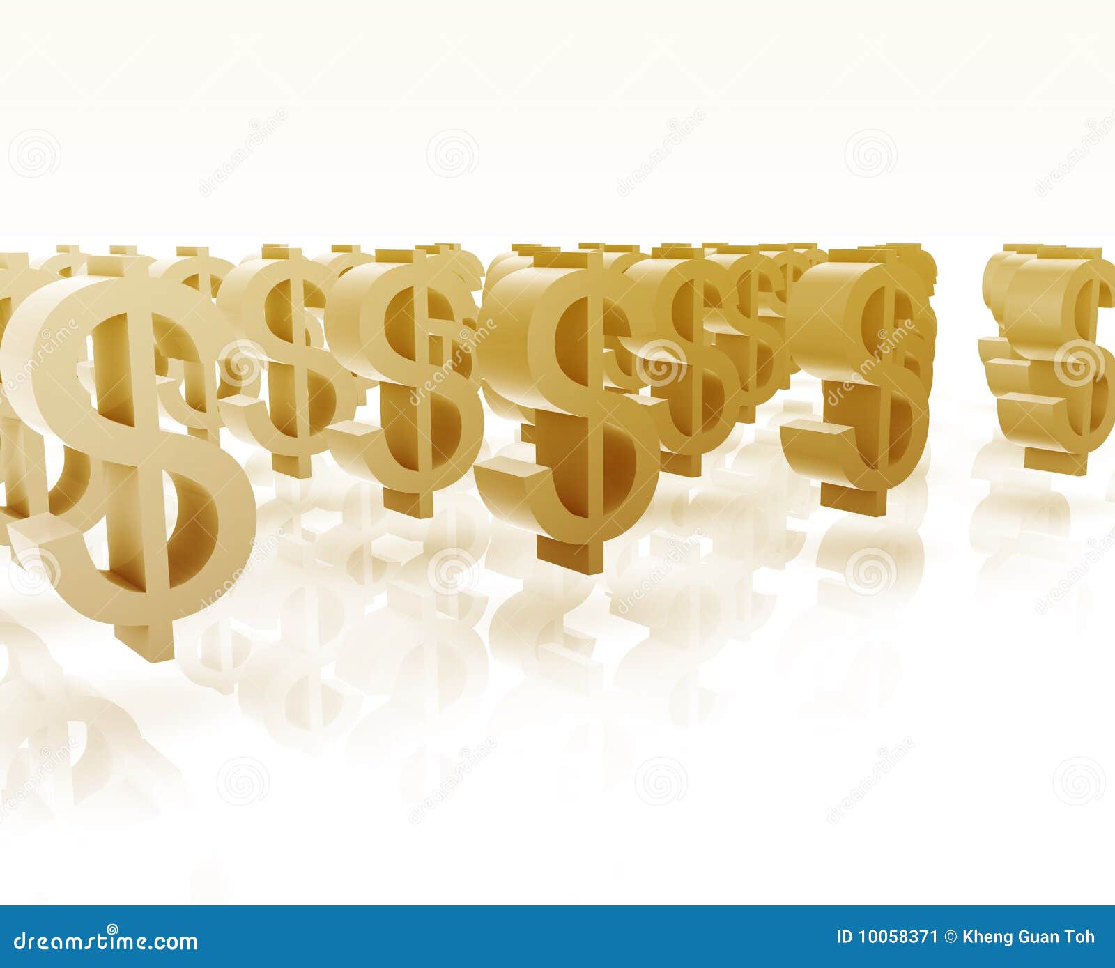 Many dollar symbols stock illustration. Illustration of cents - 10058371