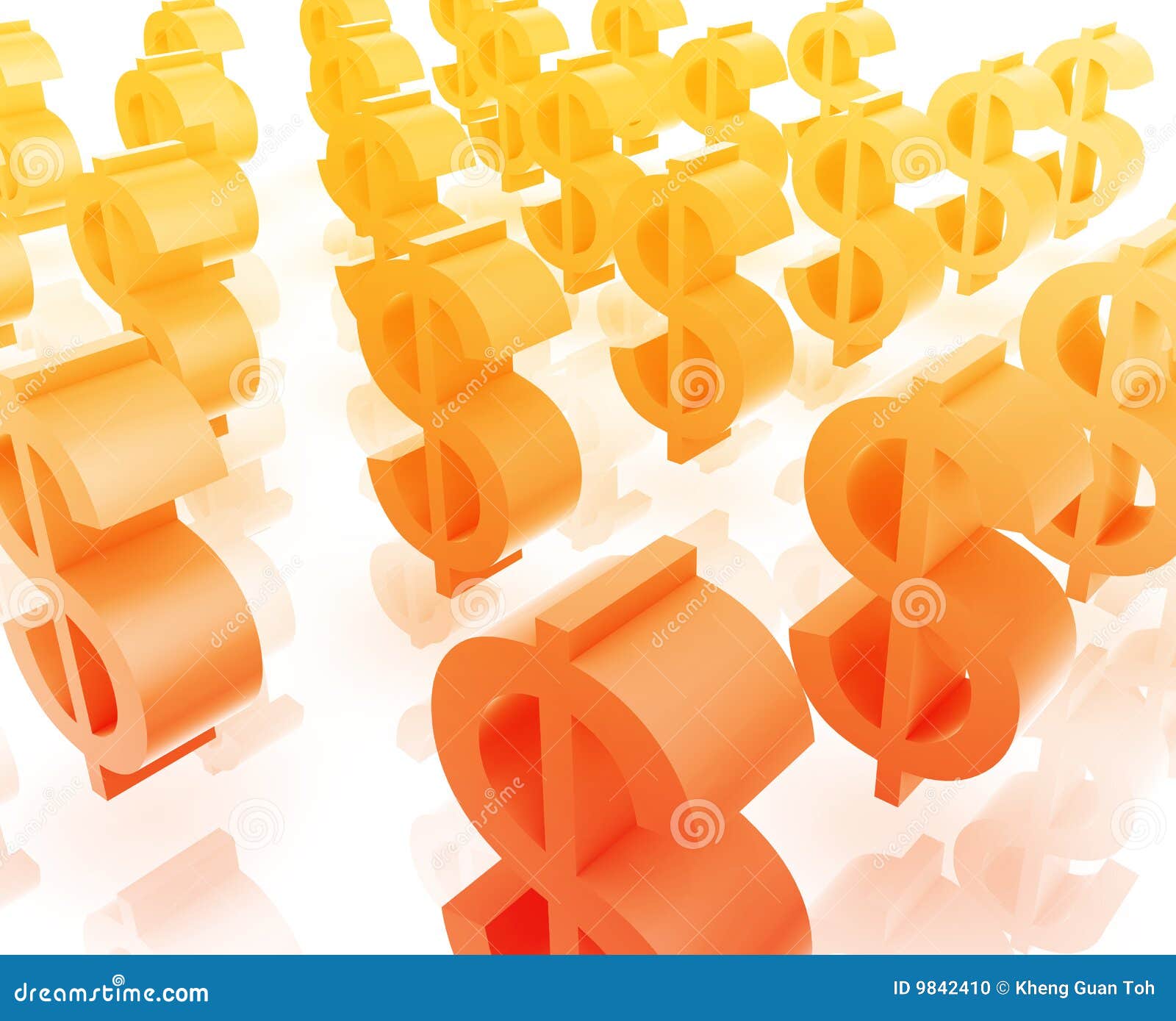 Many dollar symbols stock illustration. Illustration of transaction ...