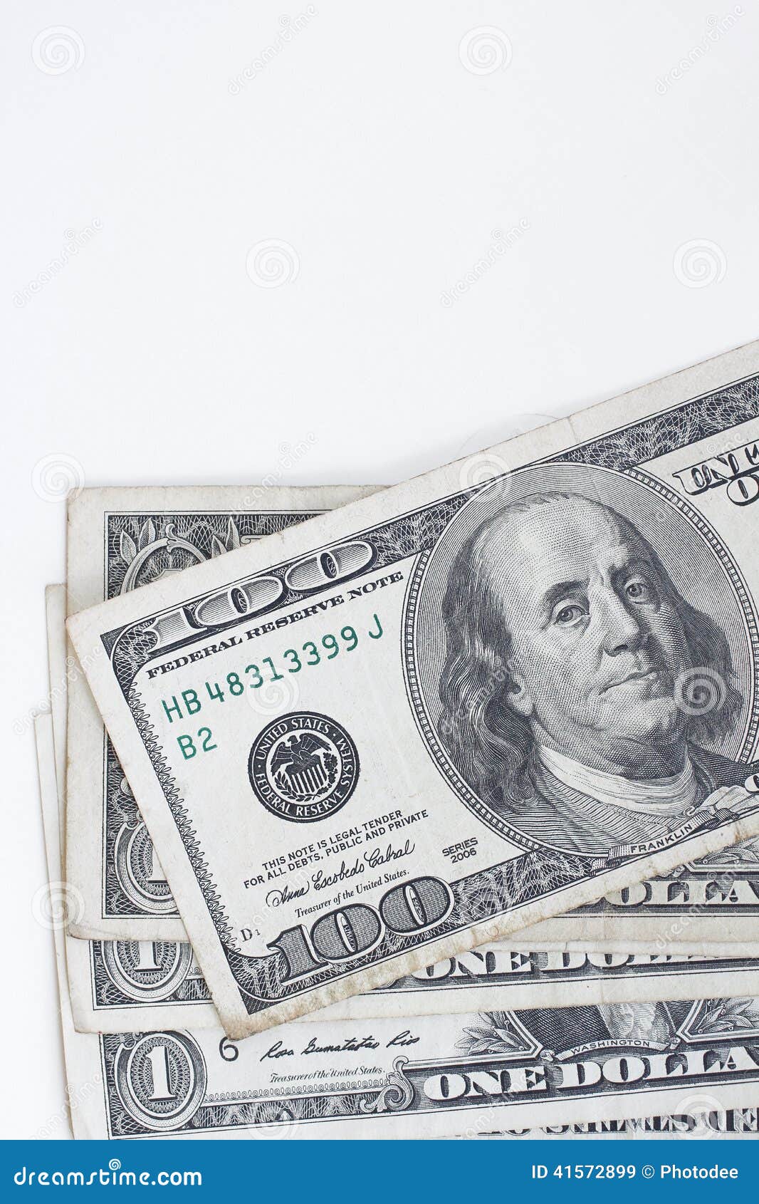 Many dollars banknotes stock image. Image of profit, wage - 41572899