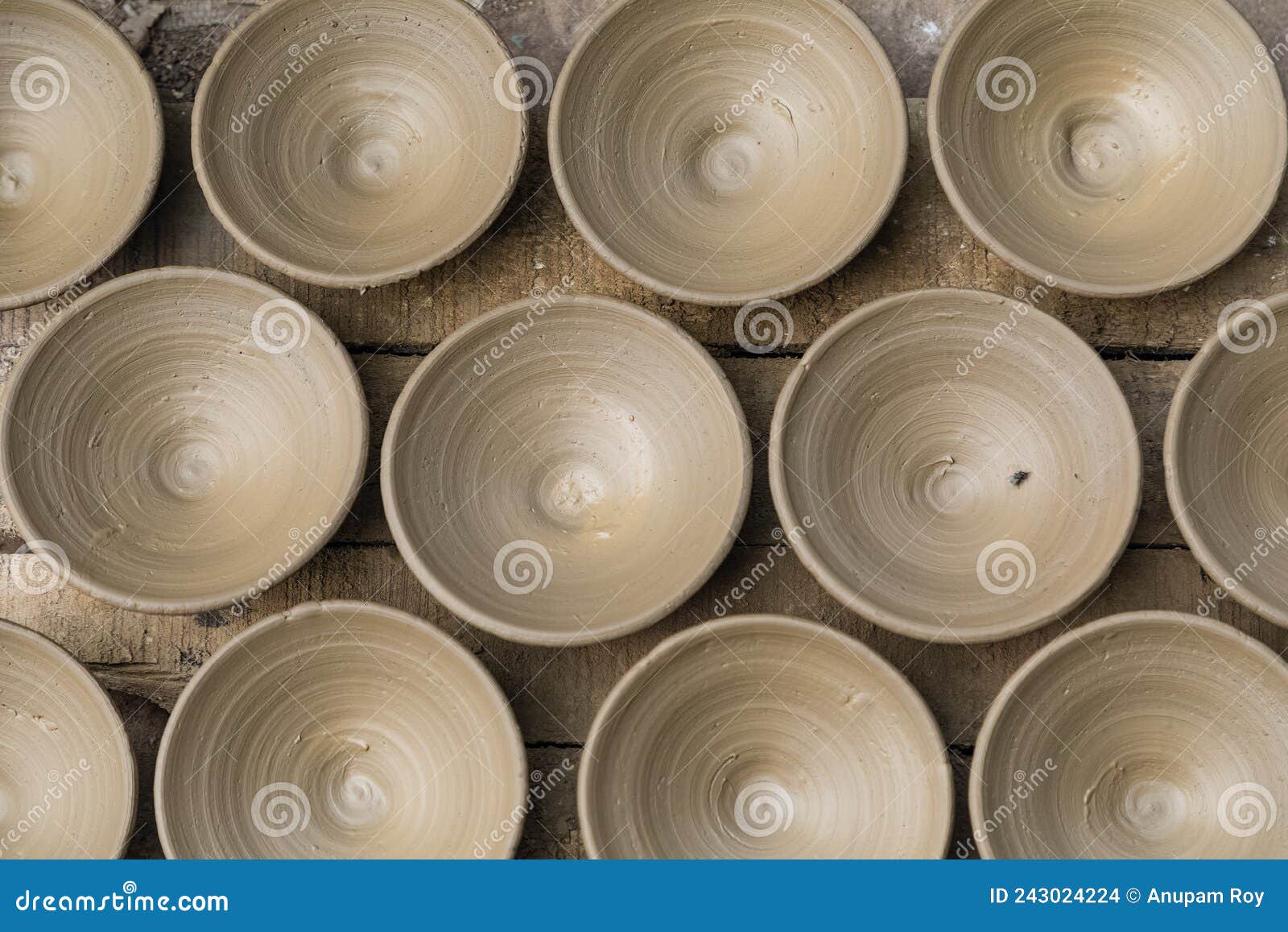 Many Earthen Pots or Clay Pots are Kept for Drying in the Sun in the ...