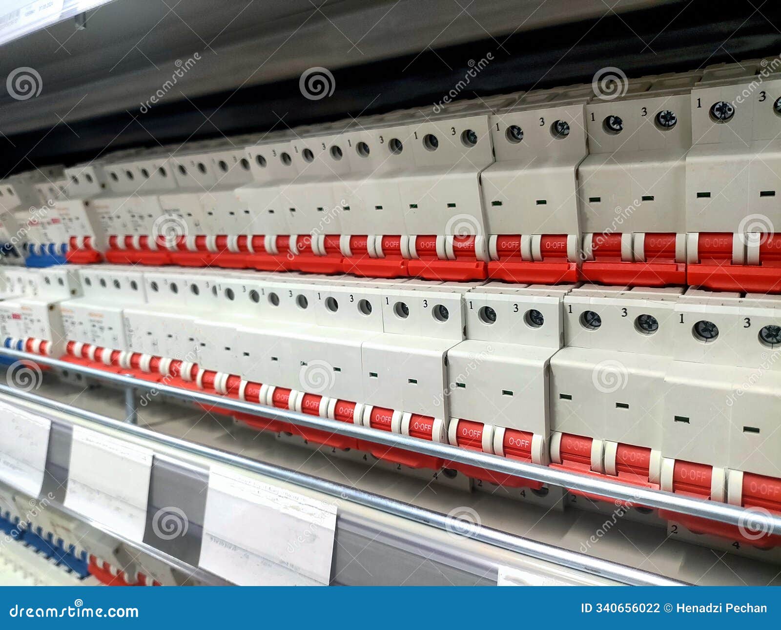 Many Electrical Wires On Pillar. Asian Urban Electric Supply ...