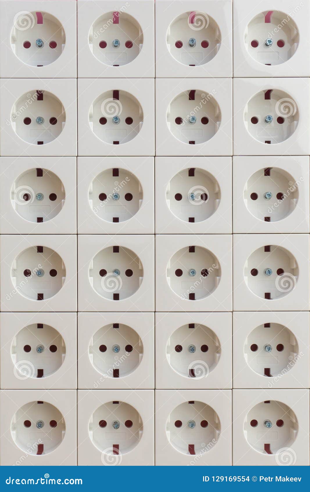 Electrical Socket Outlets Texture Stock Photo - Image of nick, contact ...