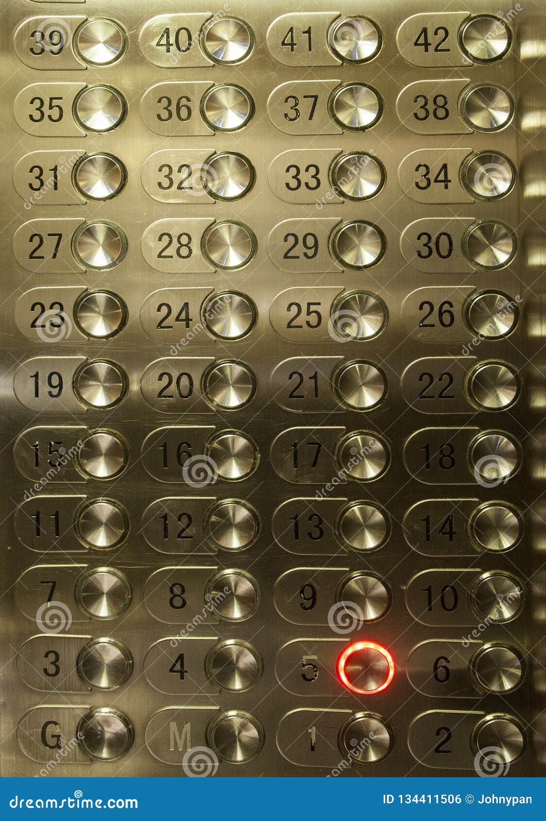 Many Elevator Floor Buttons Stock Photo - Image of chrome, lift: 134411506