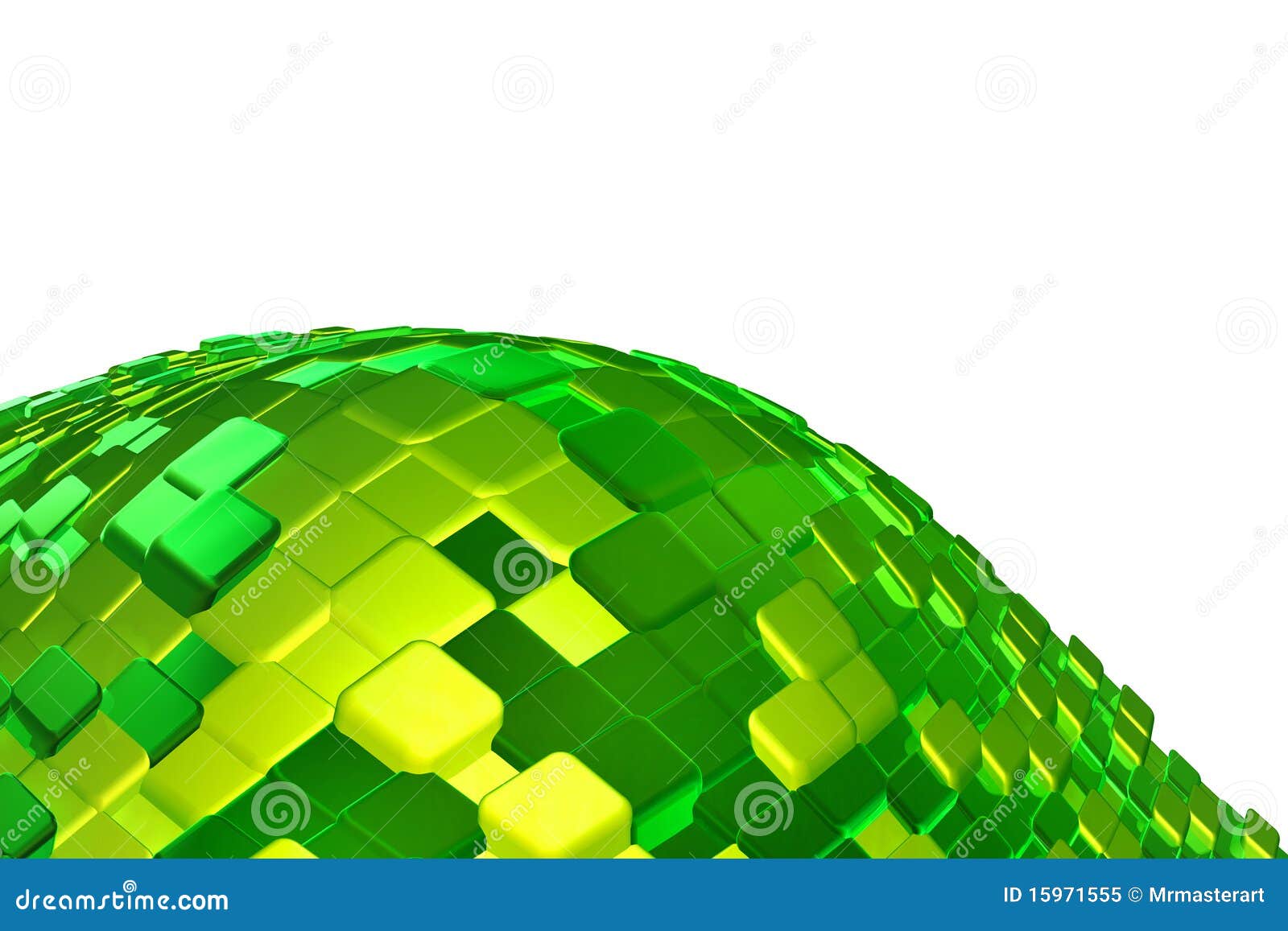 Many emerald cubes stock illustration. Illustration of dimensional ...