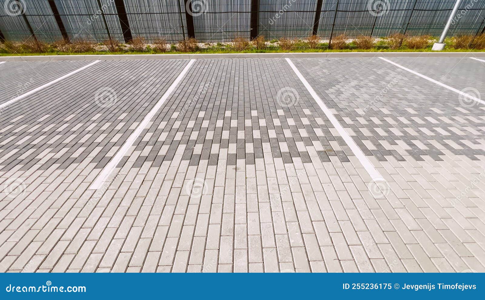 Many Empty Parking Lots on Pavement at Mall Stock Video - Video of road ...