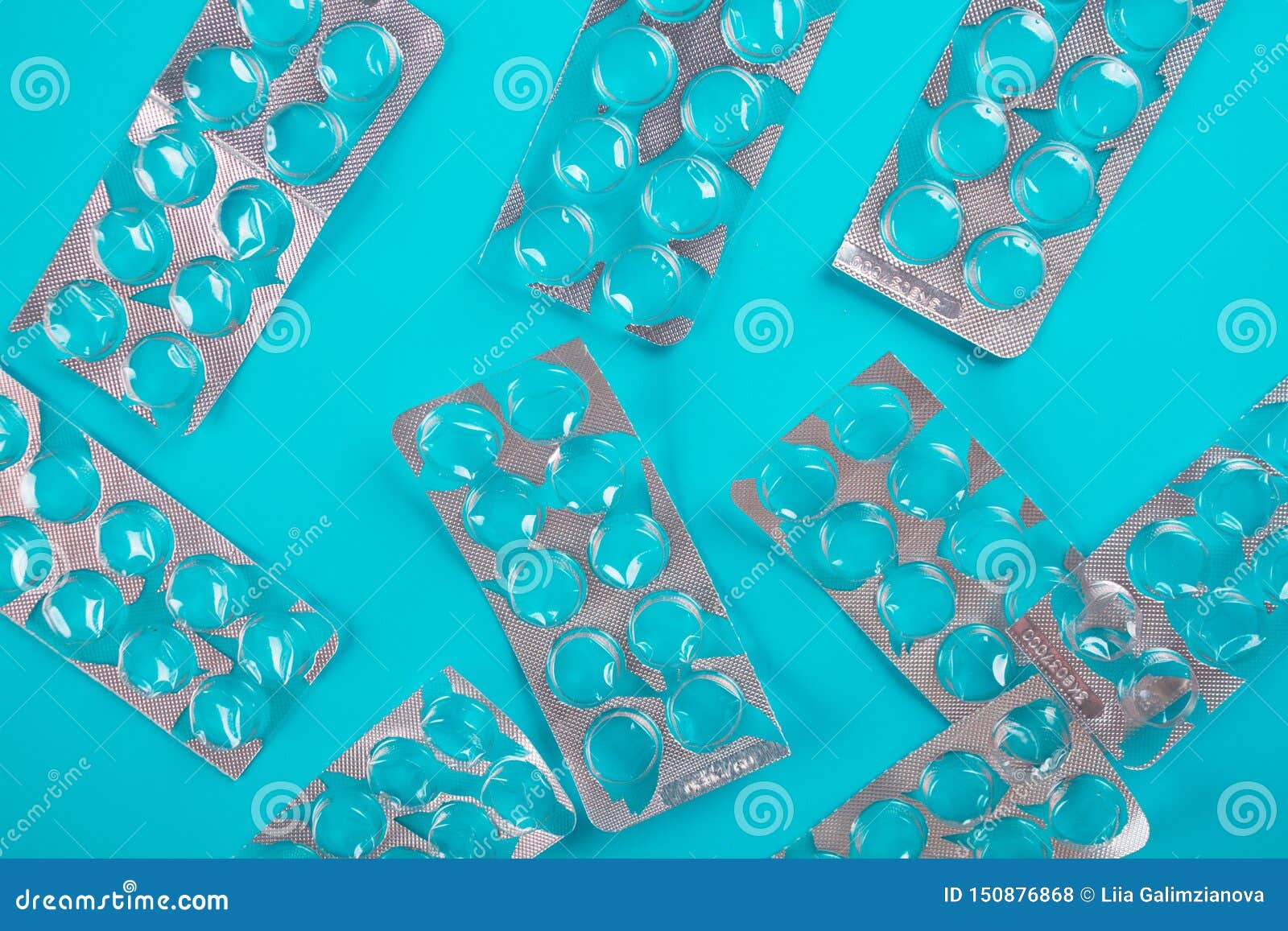 Many empty tablet packs stock photo. Image of heap, emergency - 150876868