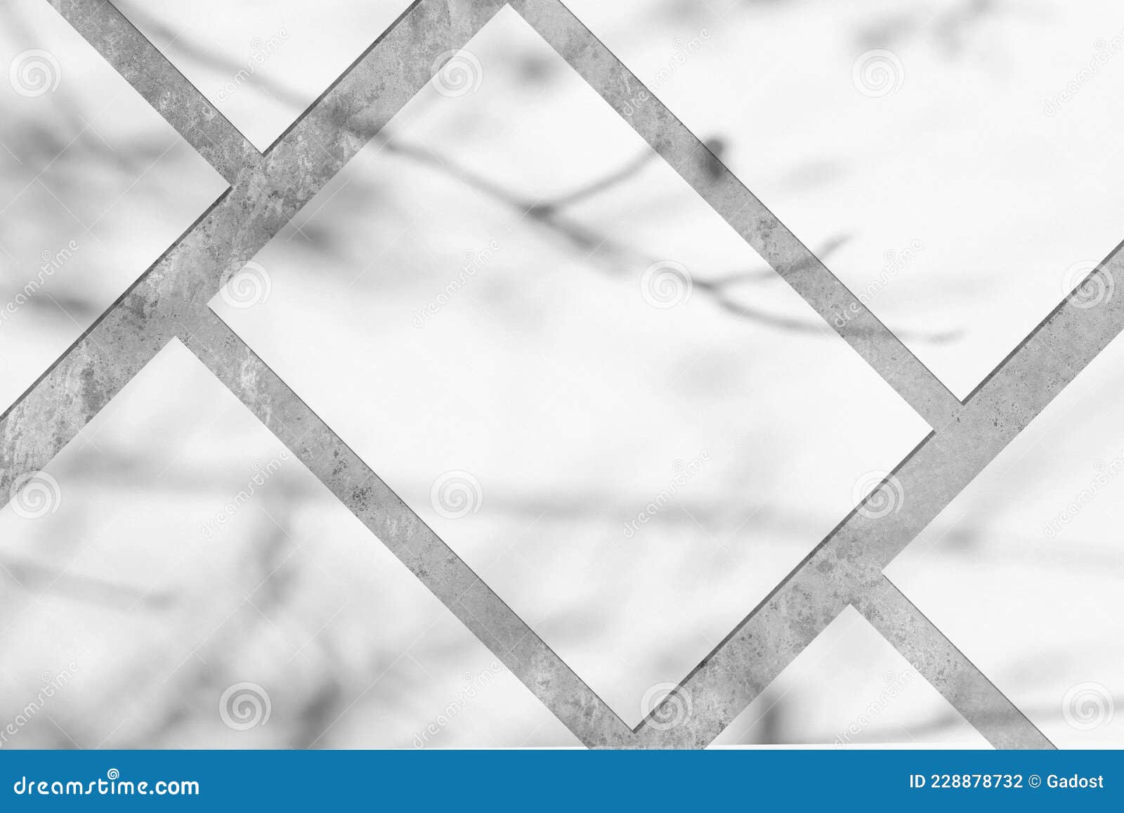 Many Empty White Rectangle Poster Mockups with Tree Shadow Stock Photo ...