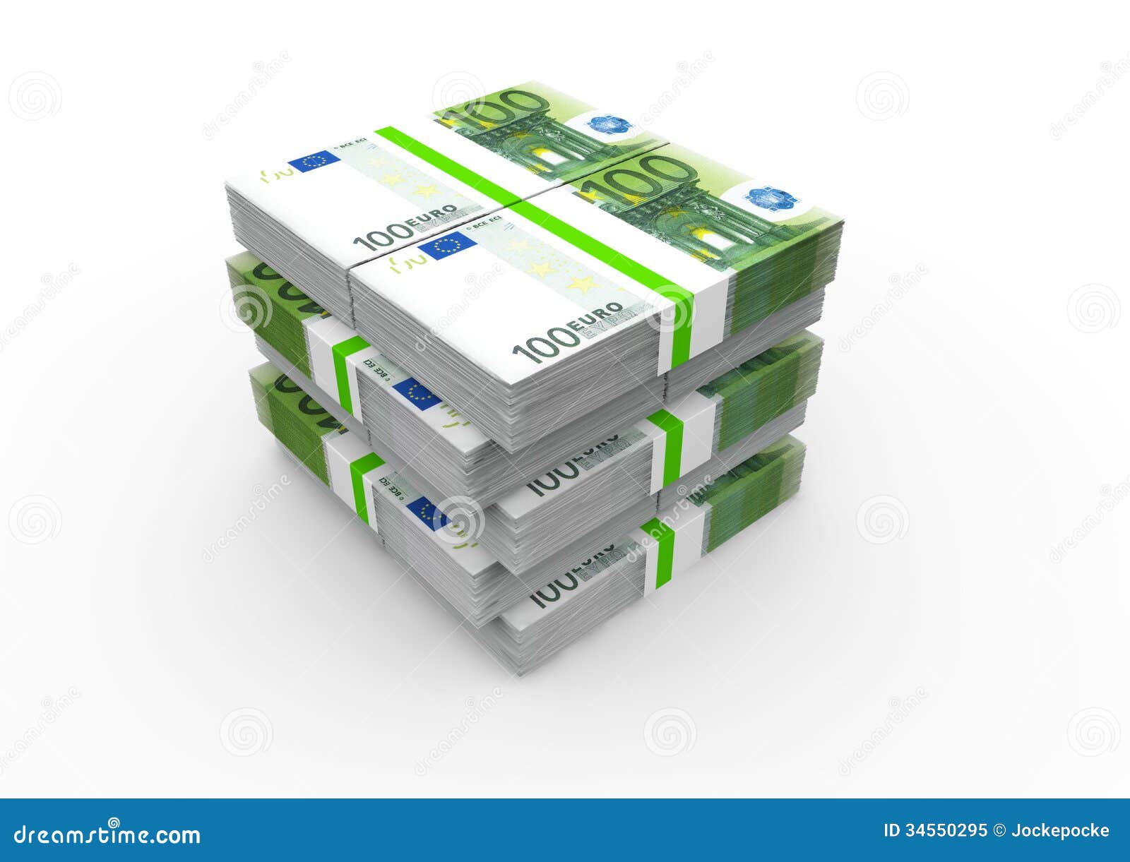 Euro Bundles Of Bills In A Box Royalty-Free Stock Image | CartoonDealer ...