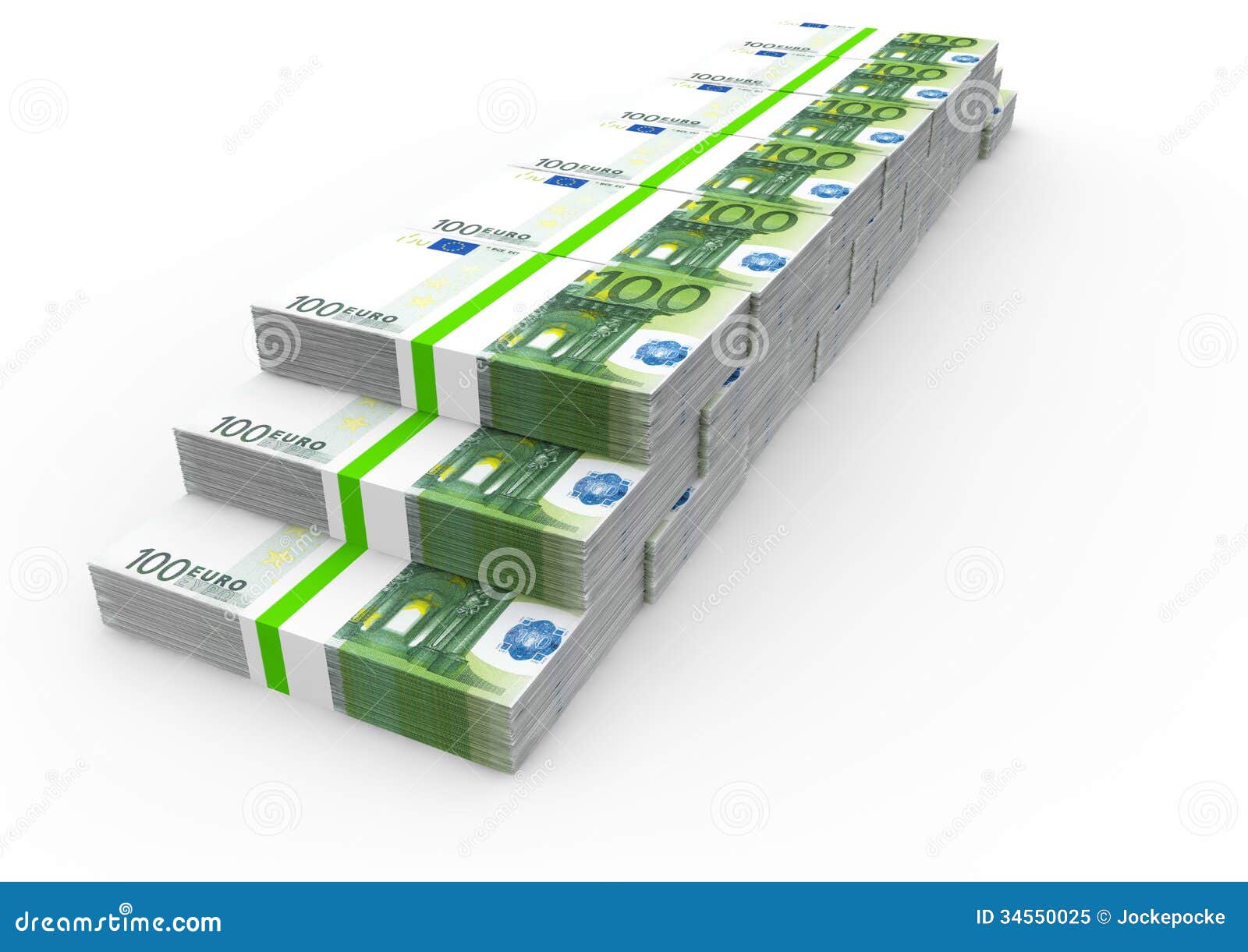 Euro Bundles Of Bills In A Box Royalty-Free Stock Image | CartoonDealer ...