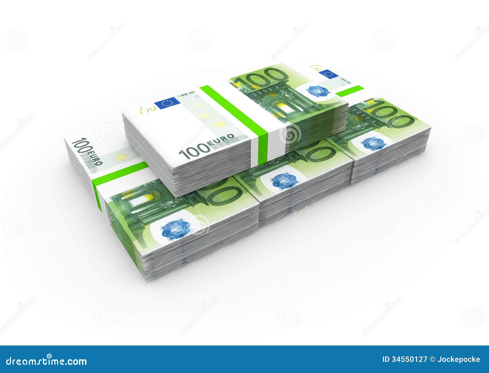 Many euro bundles stock illustration. Illustration of money - 34550127