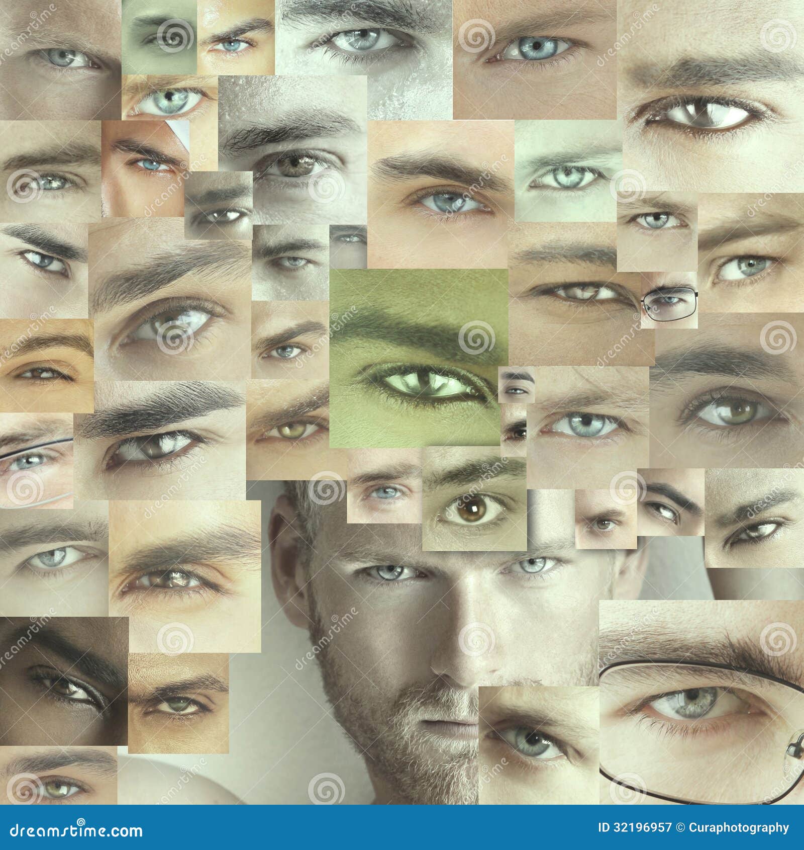Many eyes stock image. Image of composition, eyebrow - 32196957