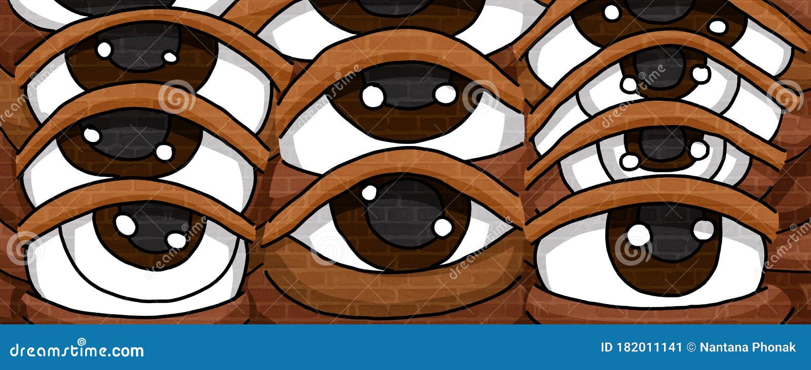 Many Eyes Stock Image | CartoonDealer.com #41163271