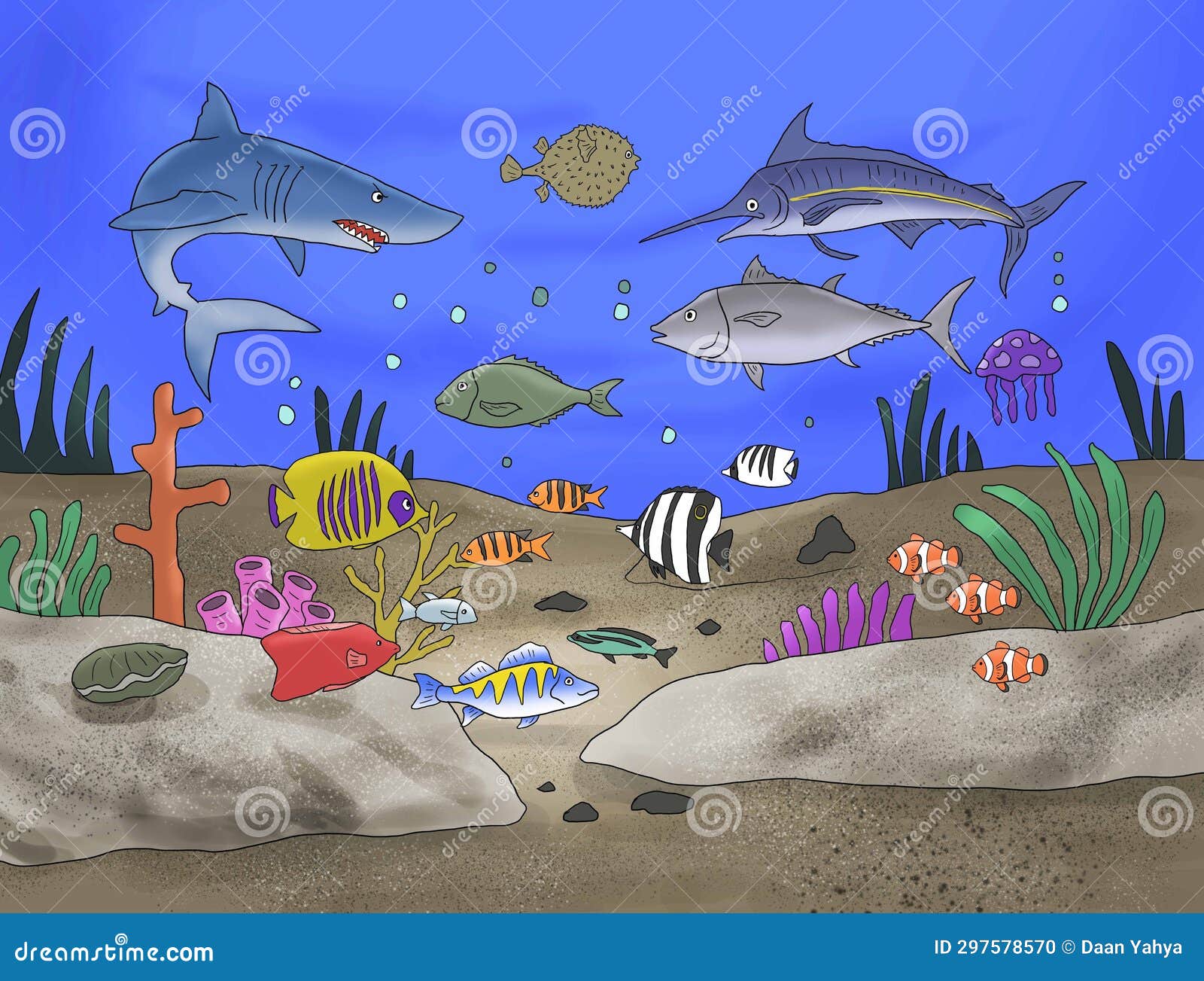 How Many Fish Game With Cute Fishes In The Bag With Water. Summer Math ...