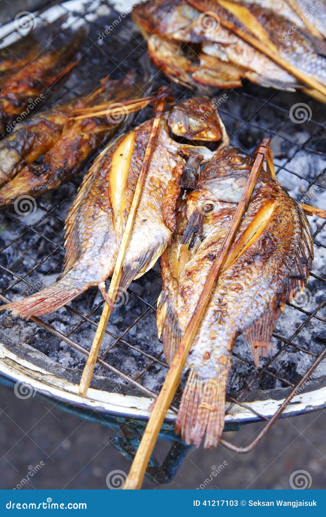 Many fish grill stock image. Image of fresh, cooking - 41217103