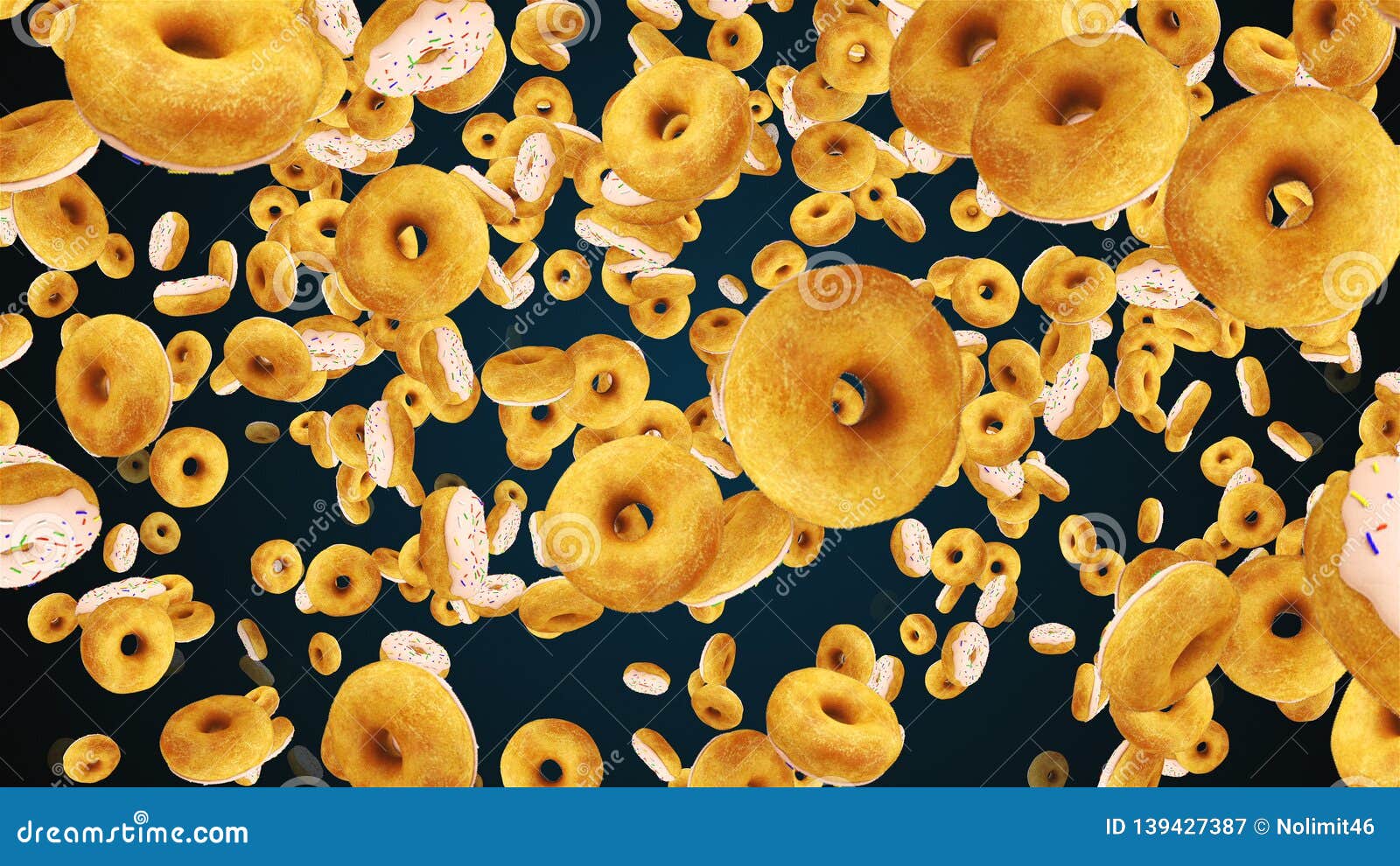 Donuts Generated Textures With Diffuse, Bump And Normal Royalty-Free ...